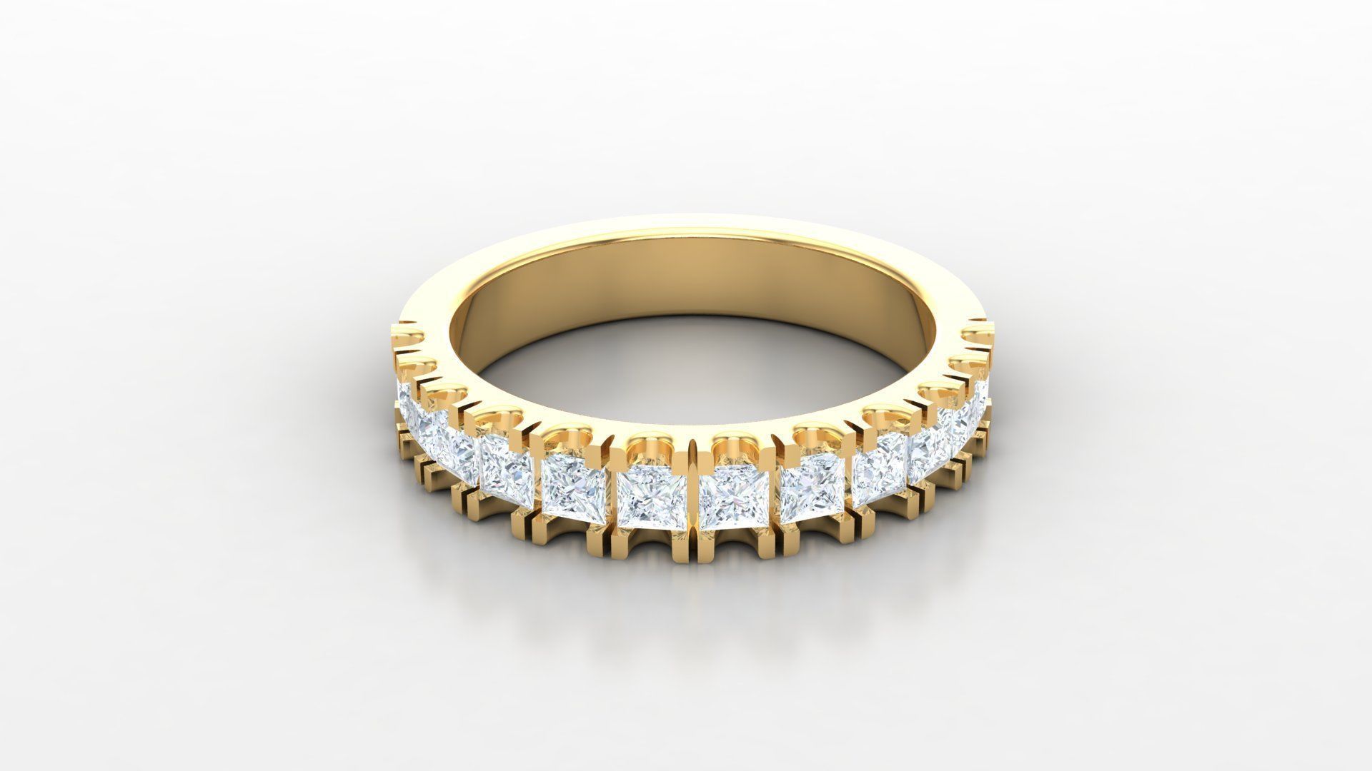SLT 62 Solitaire Diamond Women Ring Version 2 3D model 3D printable | CGTrader