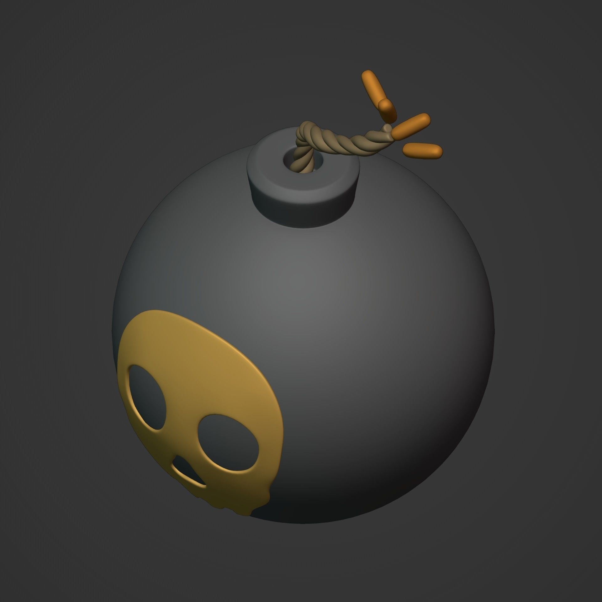 3D model Cartoon Bomb VR / AR / low-poly | CGTrader
