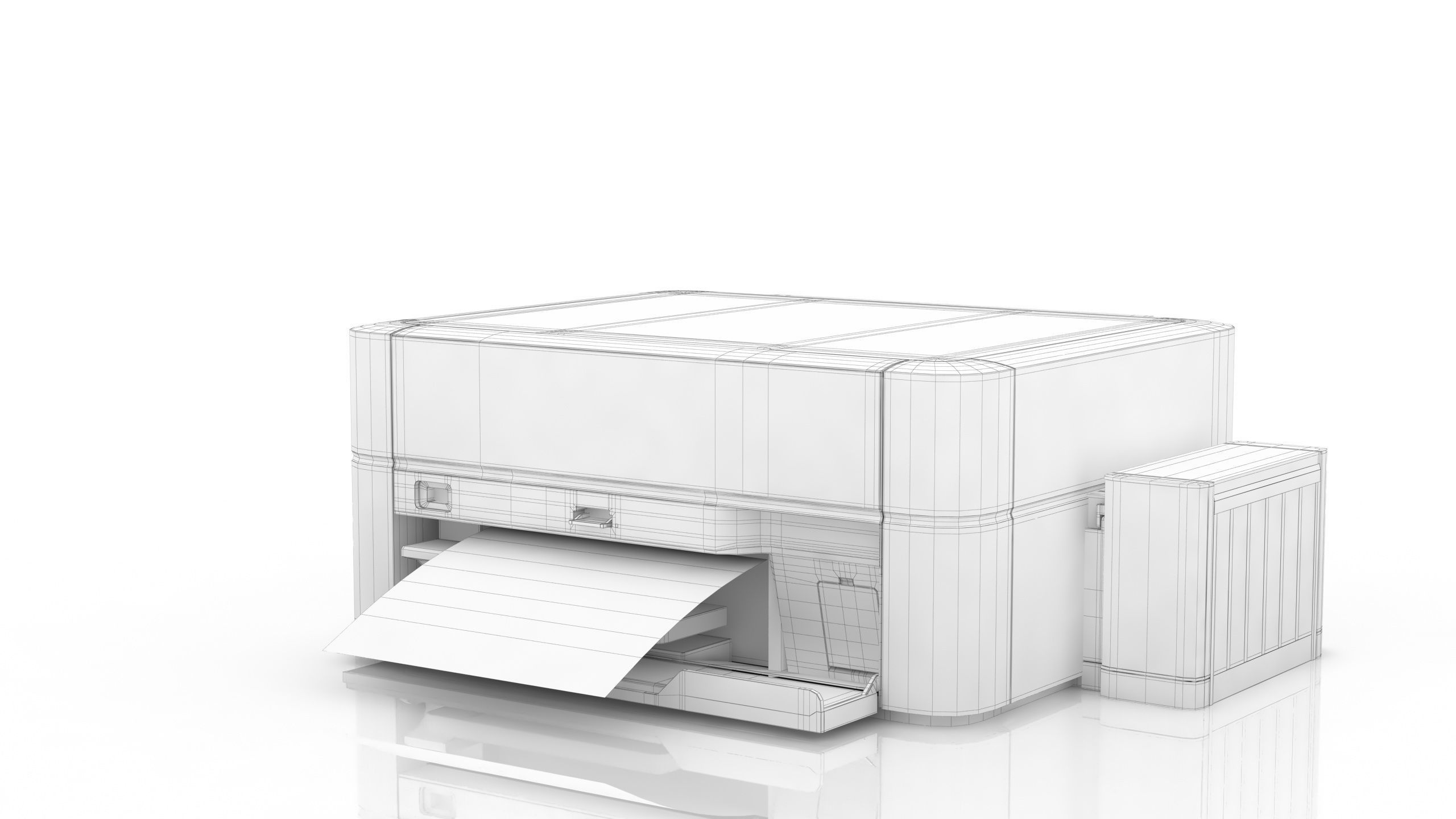 3D model Epson L850 Photo All-in-One Ink Tank Printer VR / AR / low ...