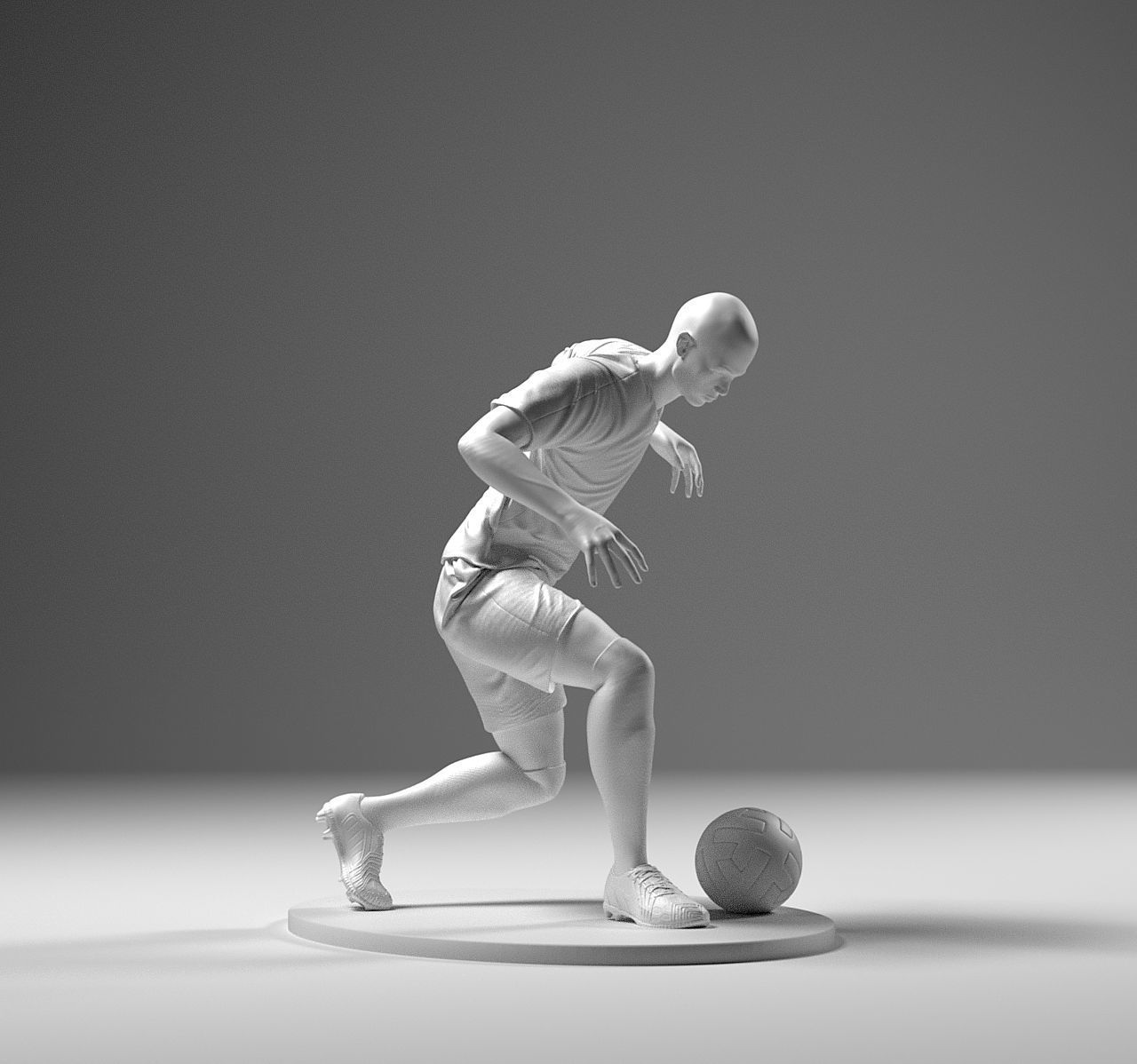 Footballer 04 RiseUp 01 Stl 3D model 3D printable | CGTrader