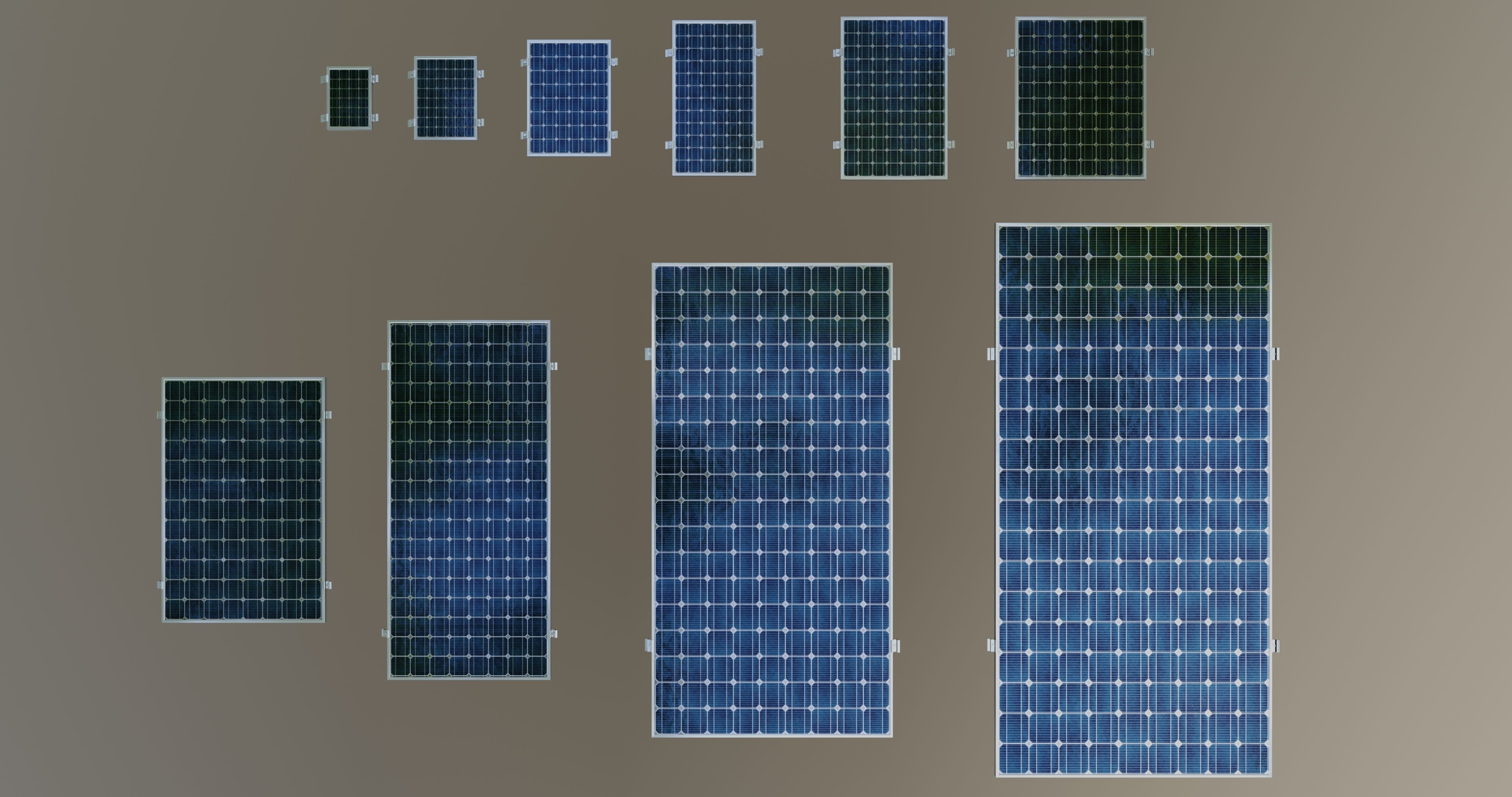 All Dimensions Solar Panel 3D model | CGTrader
