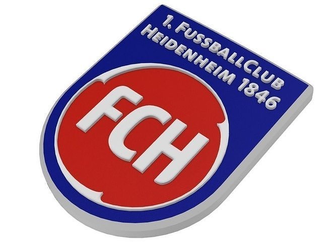 FC Heidenheim Wall Sign 3D model 3D printable | CGTrader