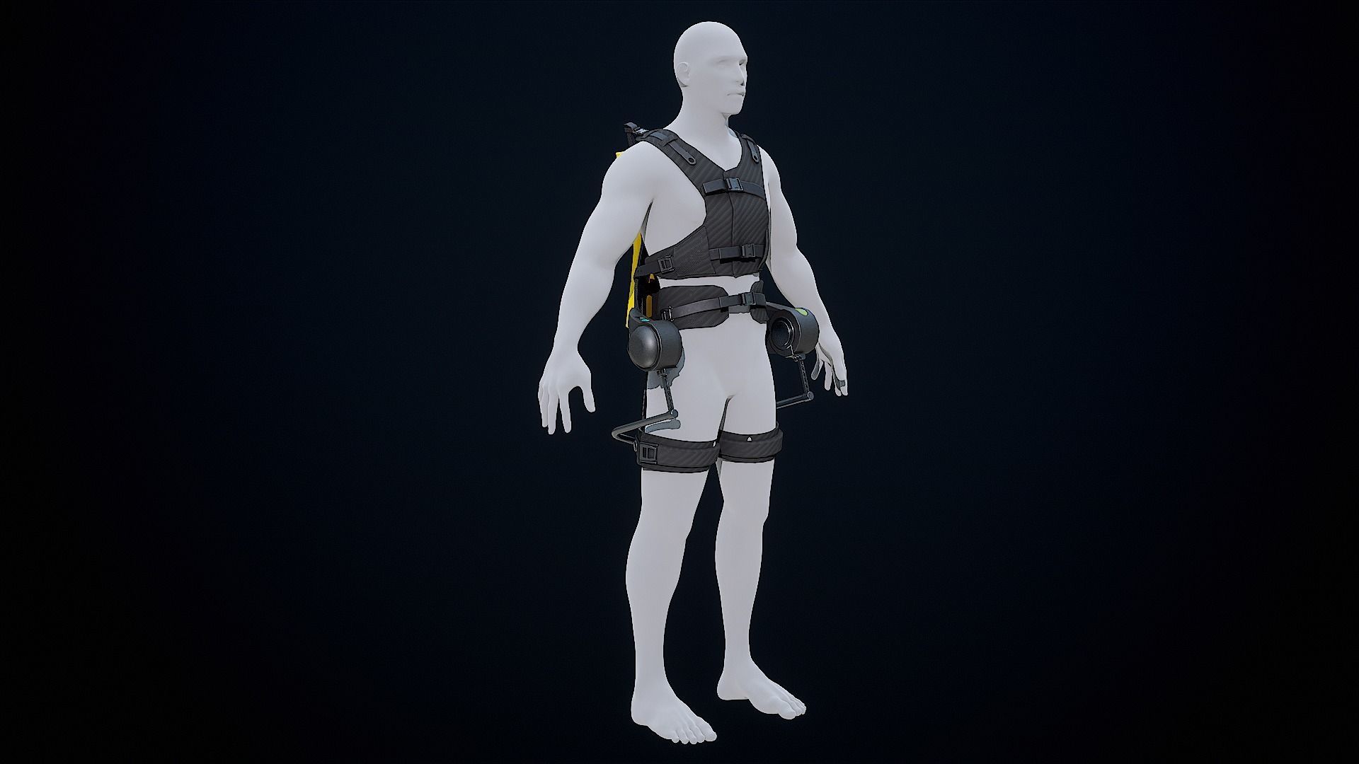 3D model Exoskeleton German Bionic Cray-X Yellow 2023 - PBR VR / AR ...