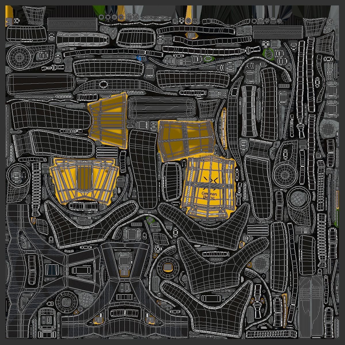 3D model Exoskeleton German Bionic Cray-X Yellow 2023 - PBR VR / AR ...