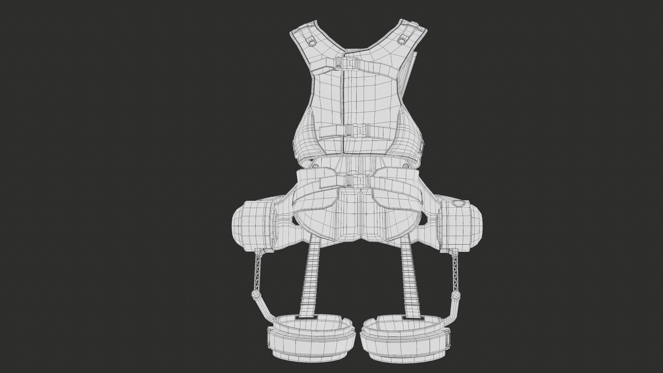 3D model Exoskeleton German Bionic Cray-X Yellow 2023 - PBR VR / AR ...