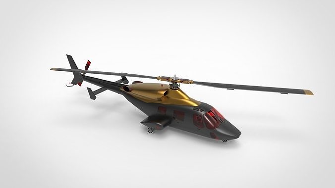 Bell 222 3D model | CGTrader