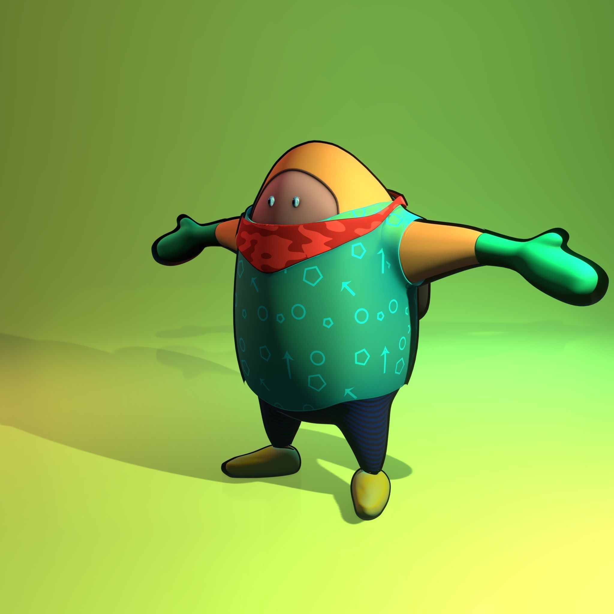 3D model Toon Style 3D Character VR / AR / low-poly | CGTrader