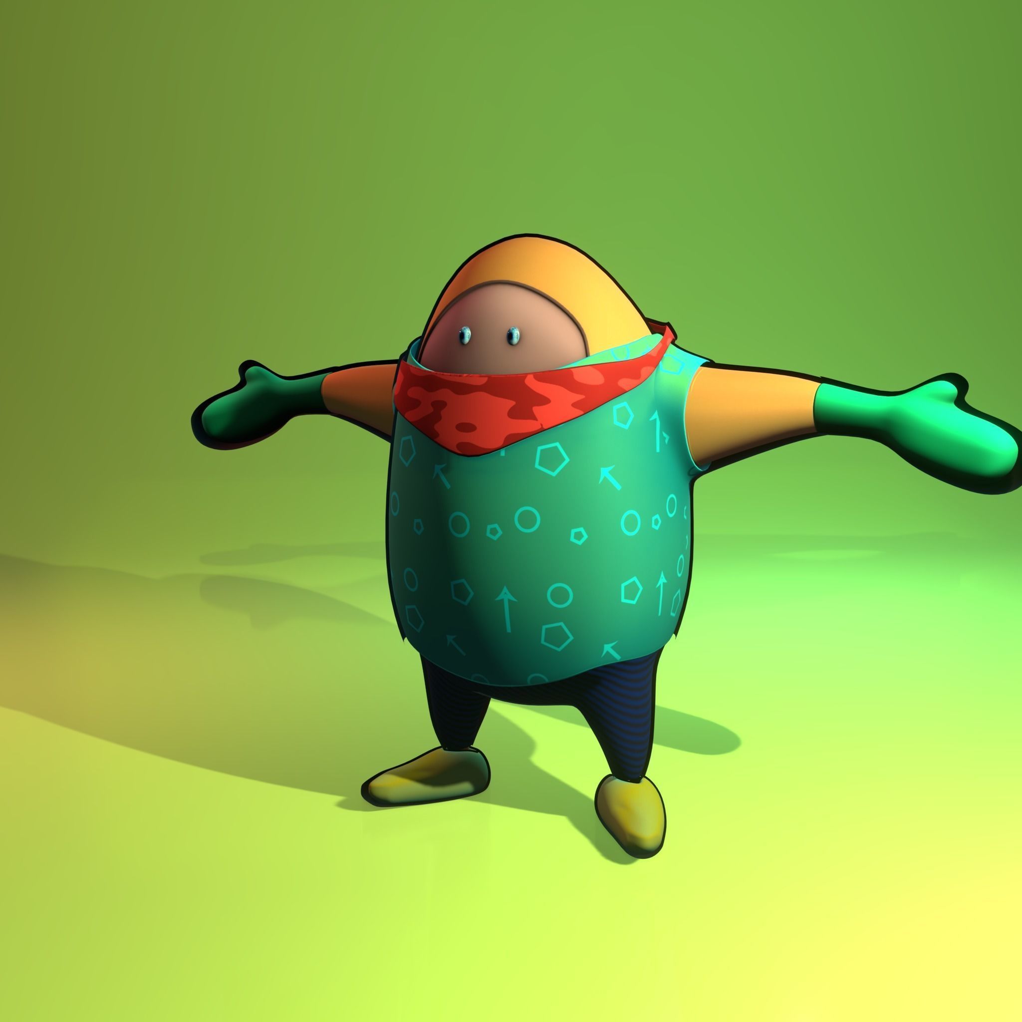 3D model Toon Style 3D Character VR / AR / low-poly | CGTrader