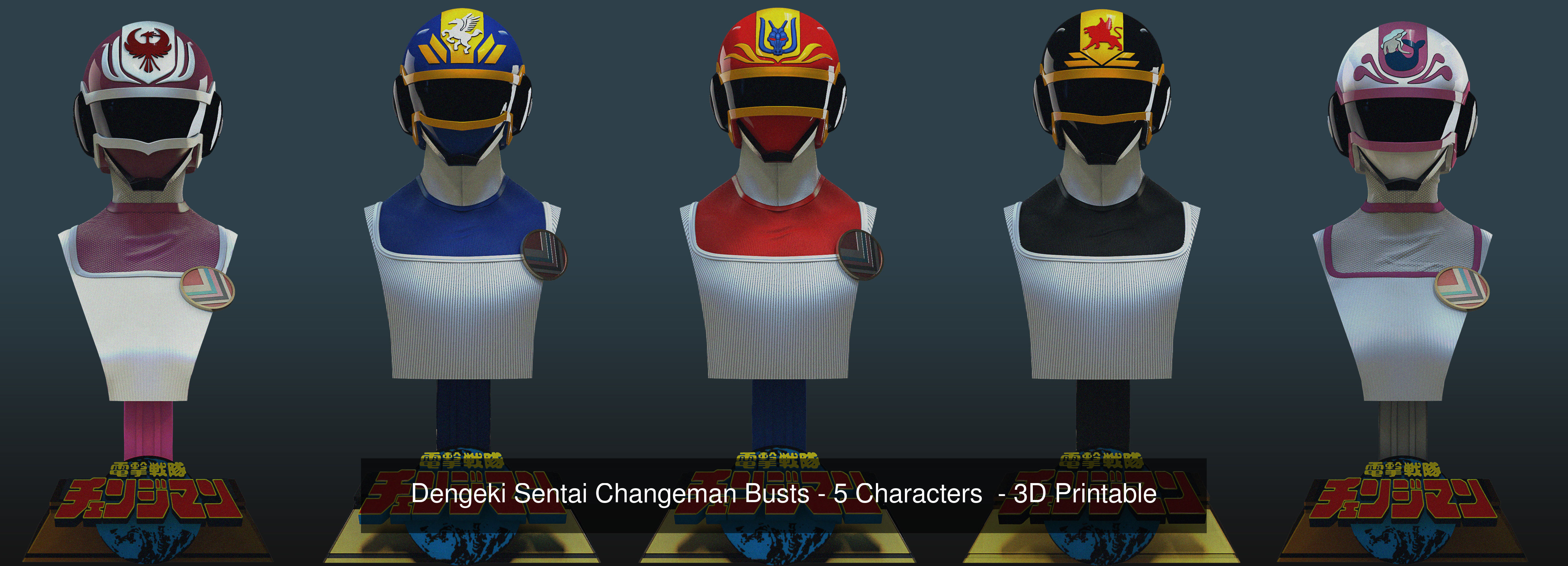 Dengeki Sentai Changeman 3D Model Collection | CGTrader