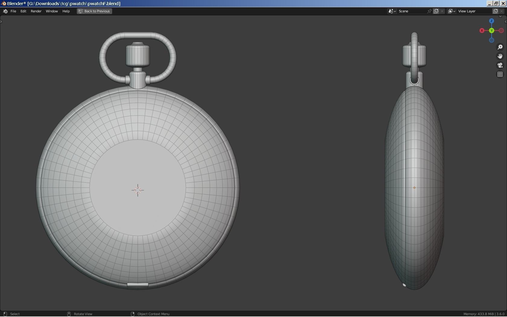 3D model Pocket Watch and Box VR / AR / low-poly | CGTrader