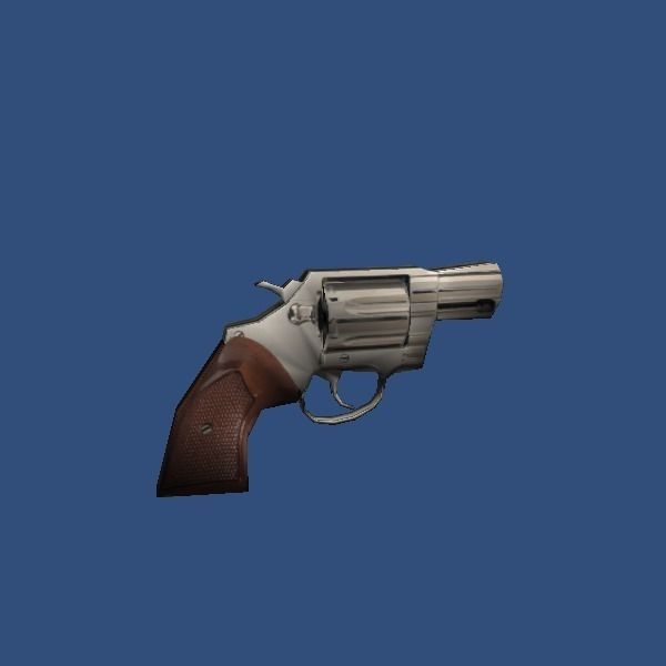 3D model Low Poly 38 Revolver VR / AR / low-poly | CGTrader