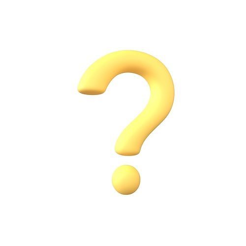 3D model Question Mark Symbol V1 003 VR / AR / low-poly | CGTrader