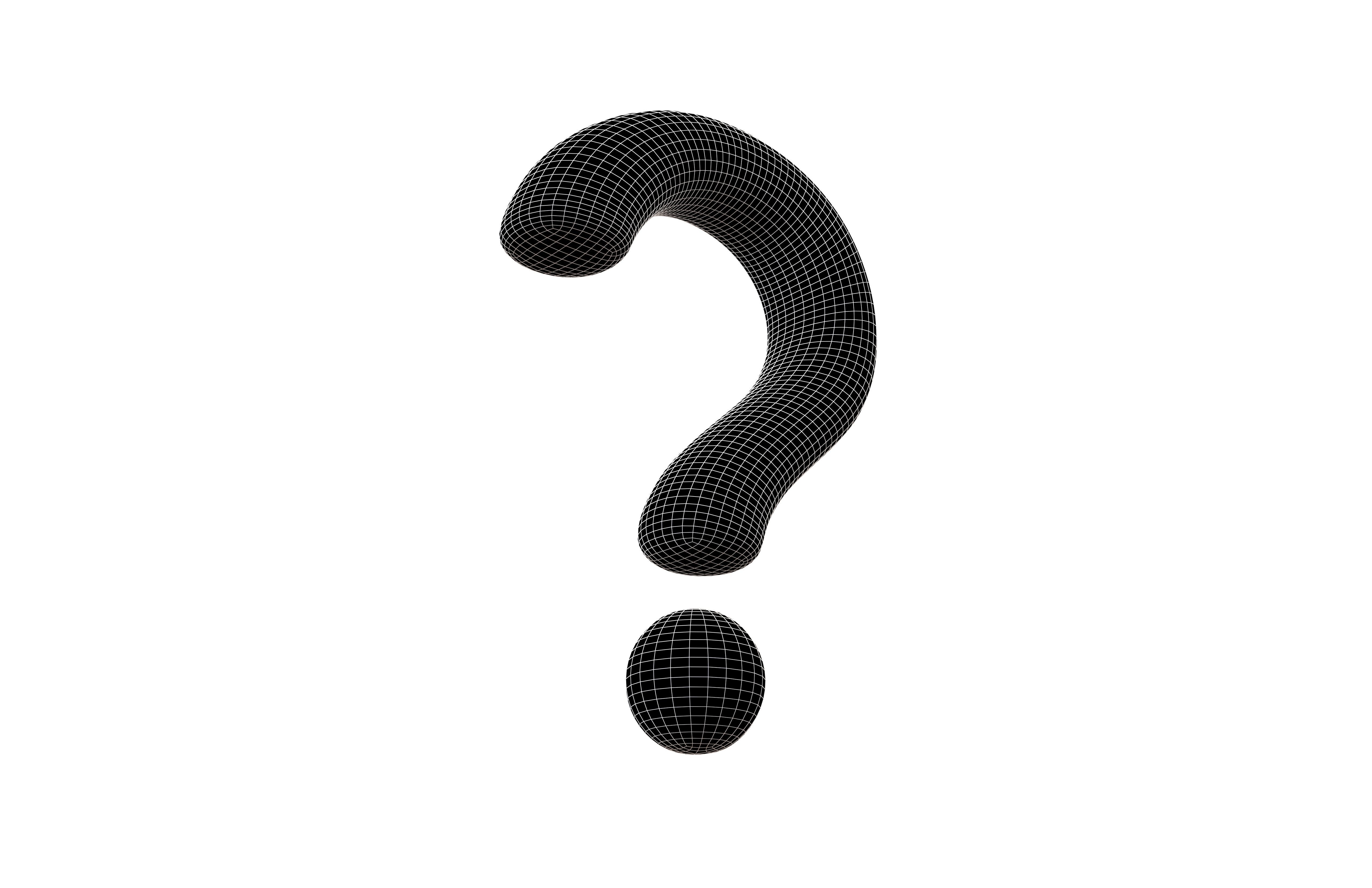 3D model Question Mark Symbol V1 005 VR / AR / low-poly | CGTrader