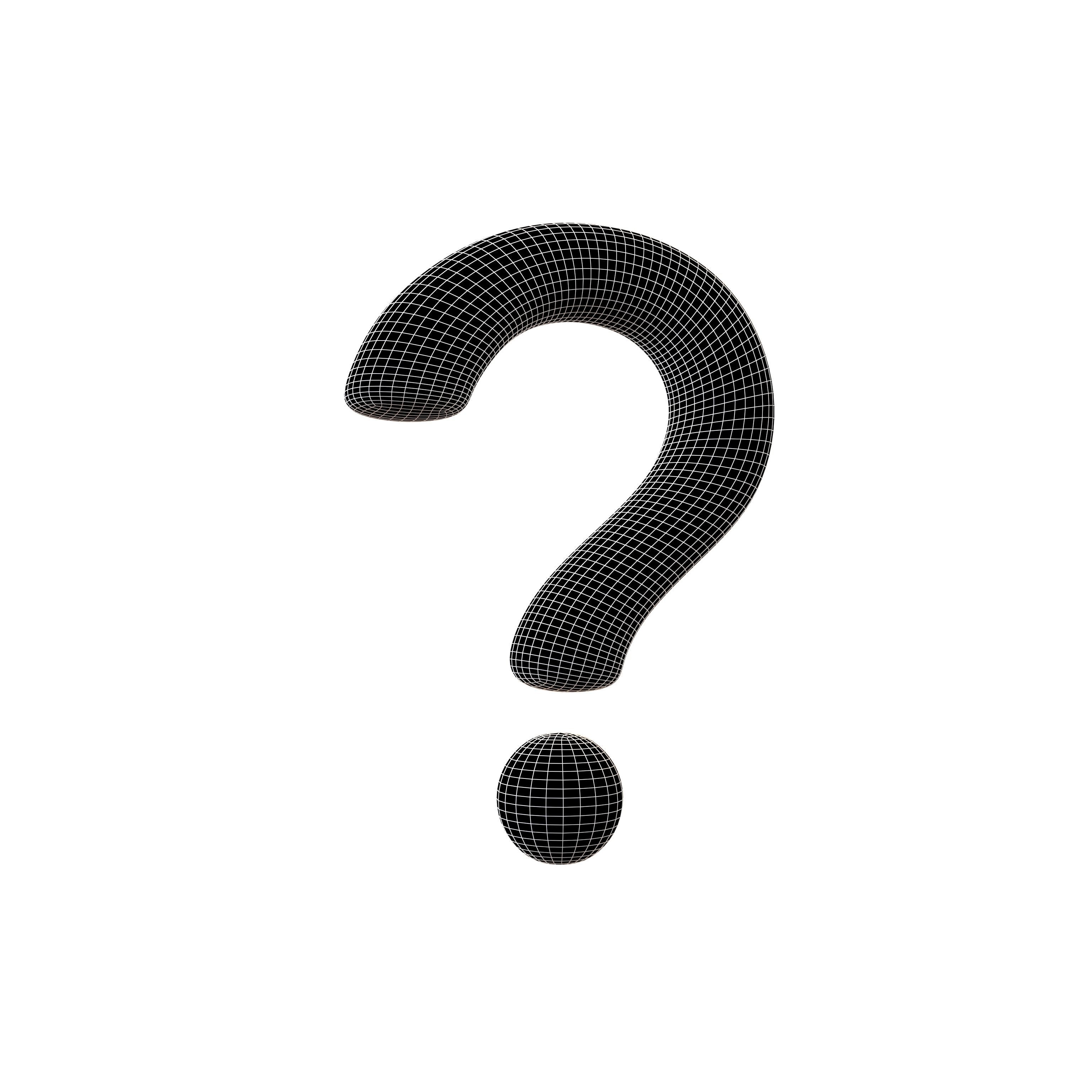 3D model Question Mark Symbol V1 006 VR / AR / low-poly | CGTrader