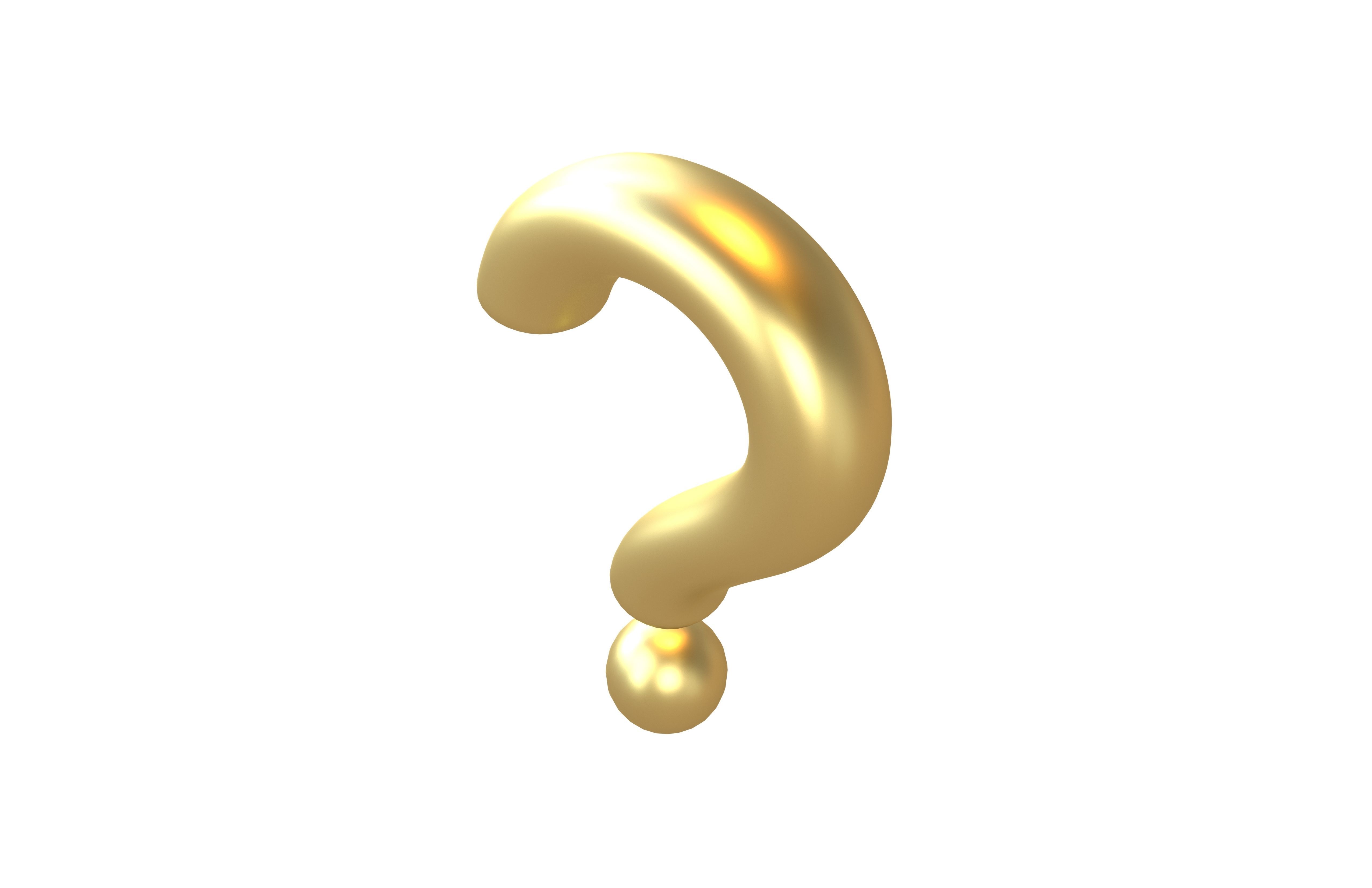 3D model Question Mark Symbol V1 007 VR / AR / low-poly | CGTrader