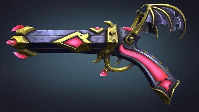 3D model Vampire pistol VR / AR / low-poly | CGTrader