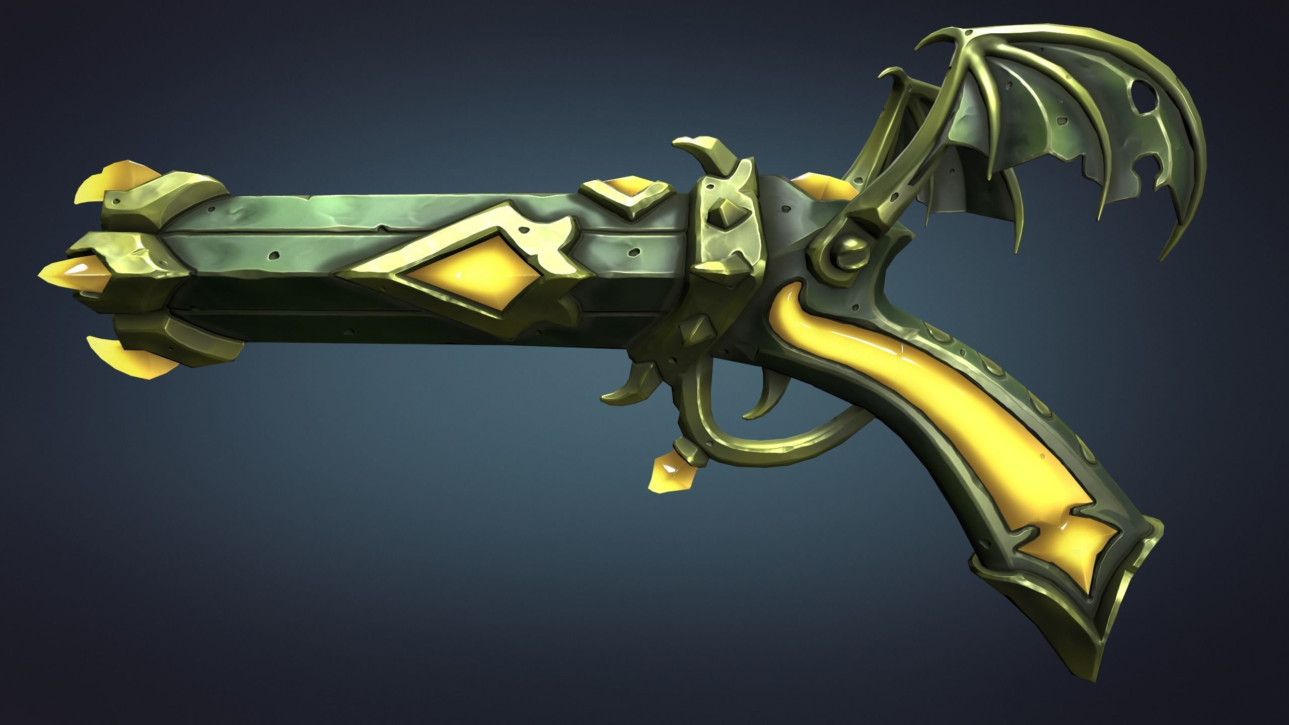 3D model Vampire pistol VR / AR / low-poly | CGTrader