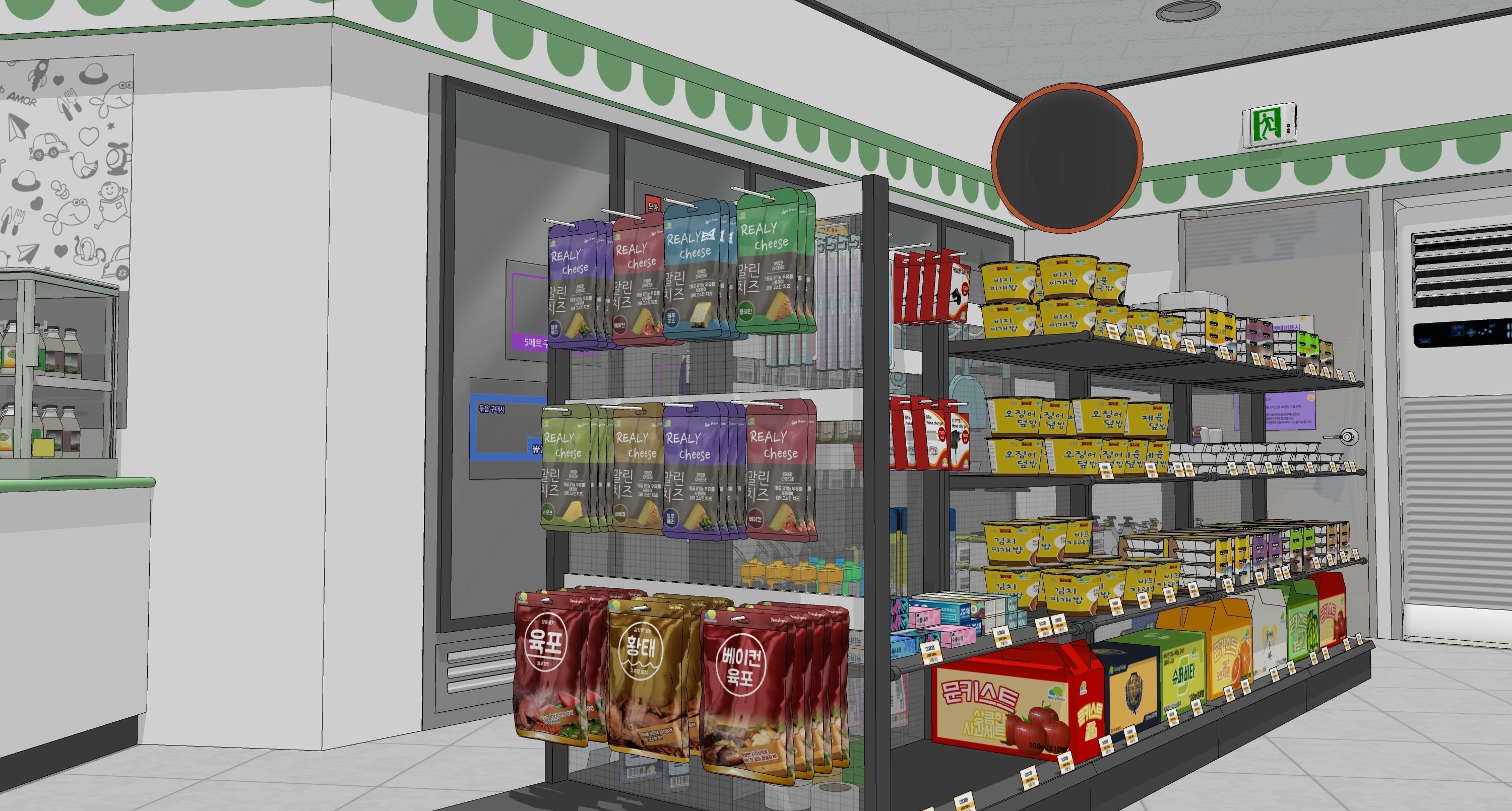 Convenience store 3D model | CGTrader