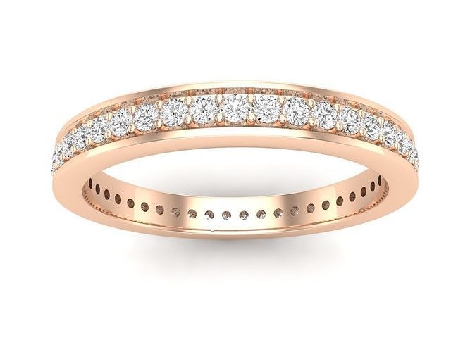 AV 482 Ladies Eternity Anniversary Stackable Ring Wedding Band 3D model ...