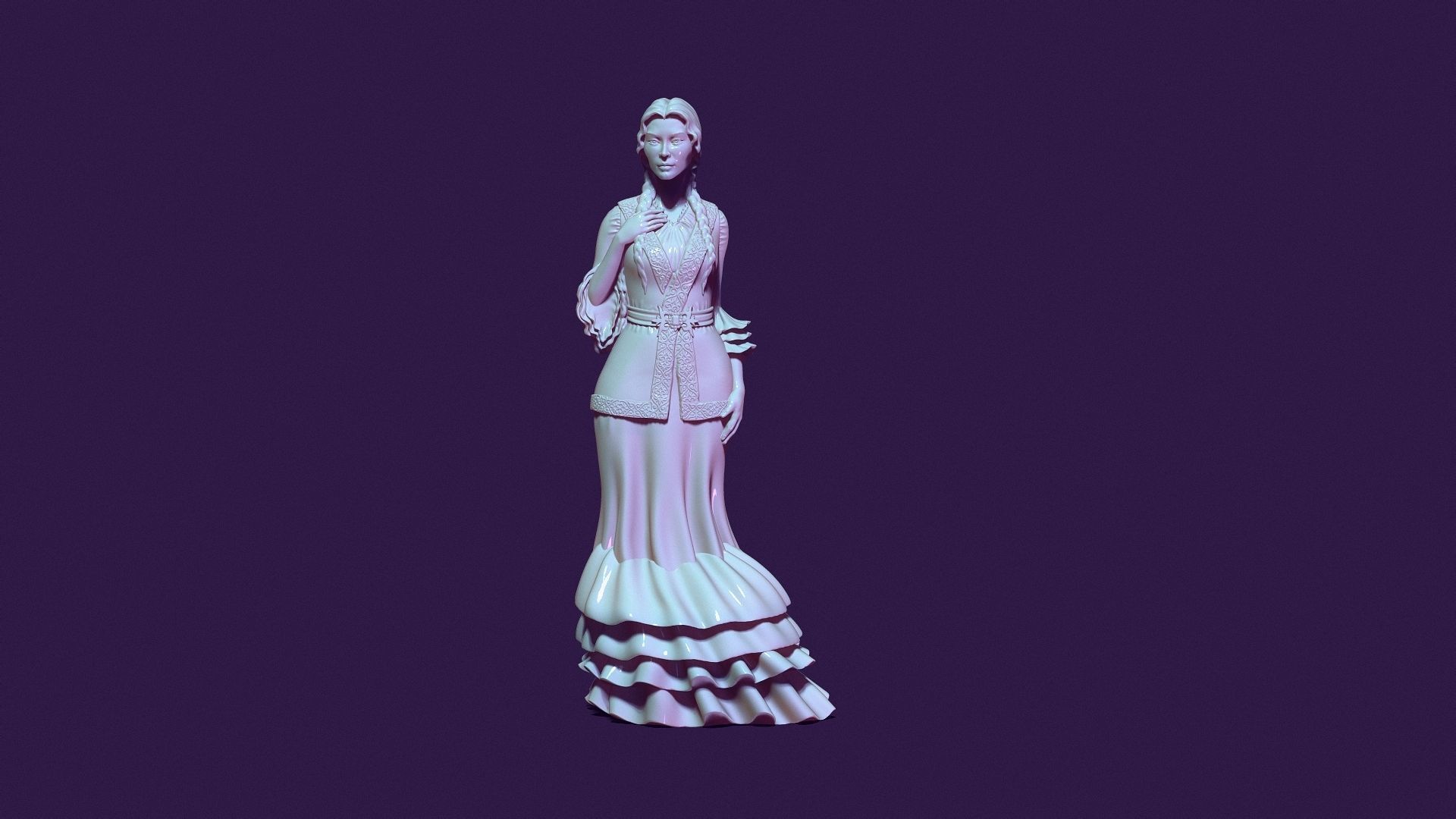 Girl NOMAD for casting 3D model 3D printable | CGTrader