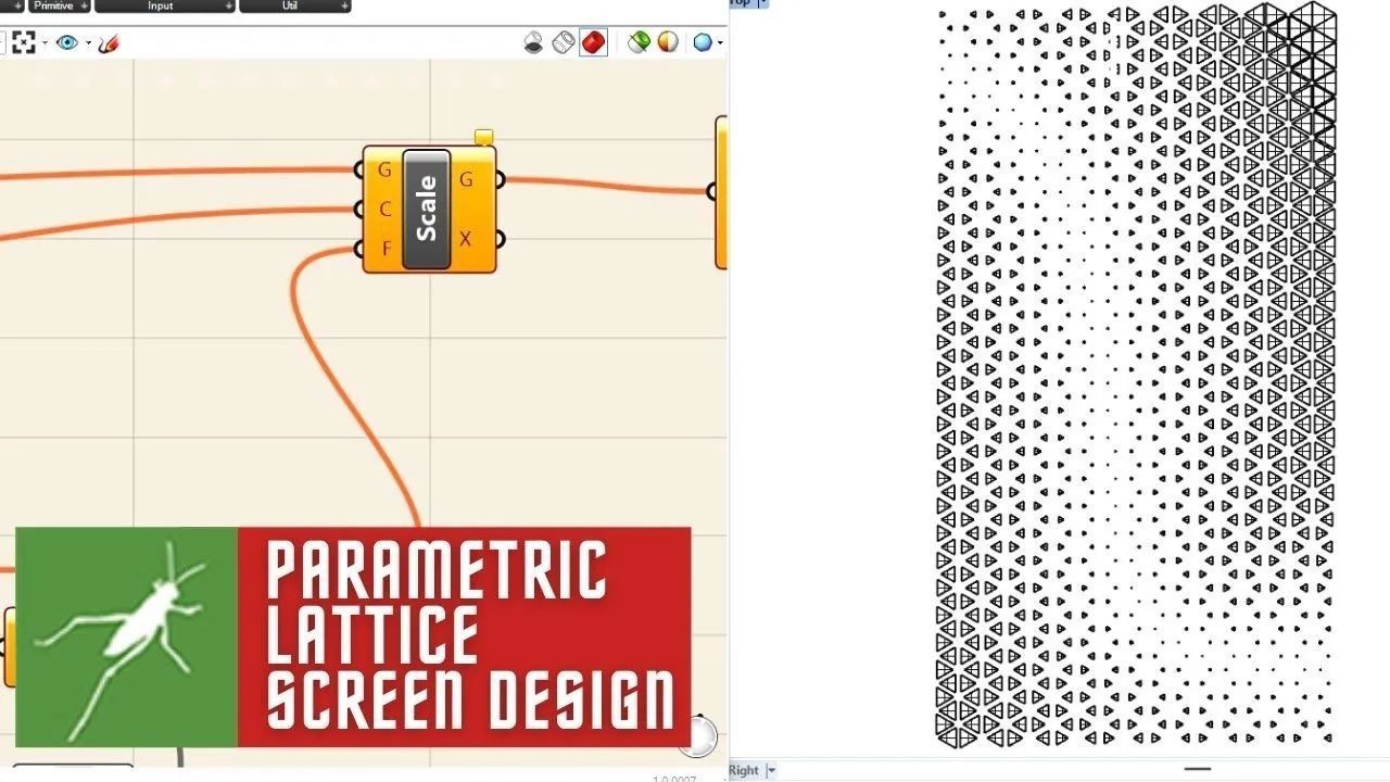 Parametric CNC lattice jaali pattern Grasshopper Rhino Download 3D ...