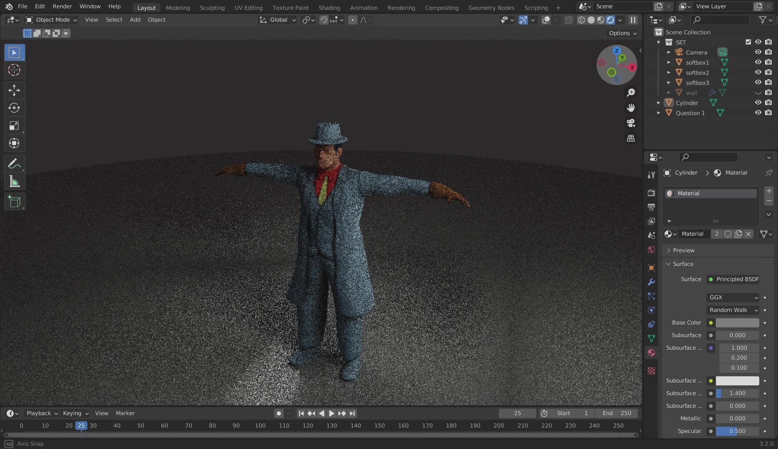 3D model The Question superhero 2 versions VR / AR / low-poly | CGTrader