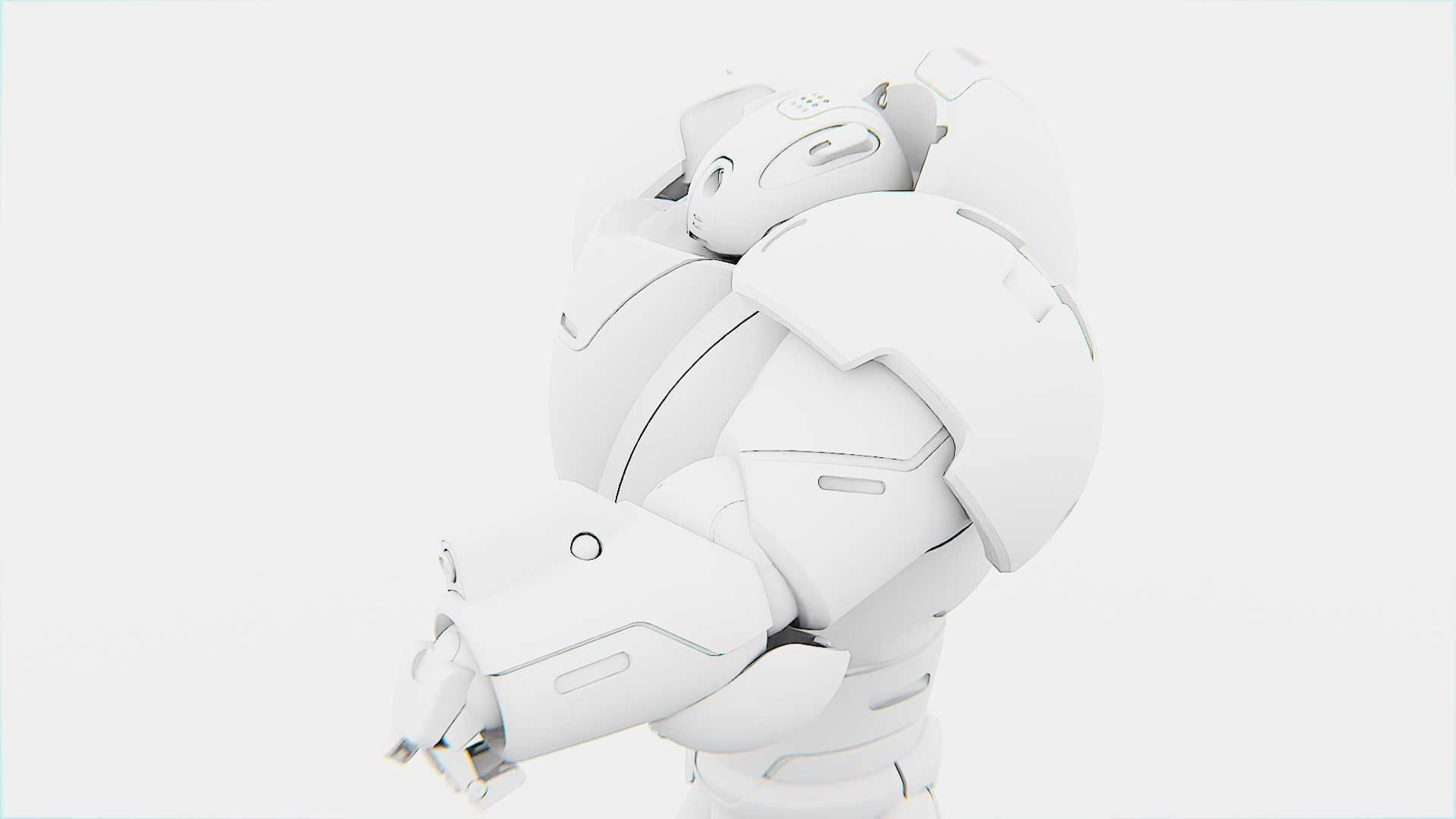 COMBAT DROID M-3000 RIGGED 3D model rigged | CGTrader