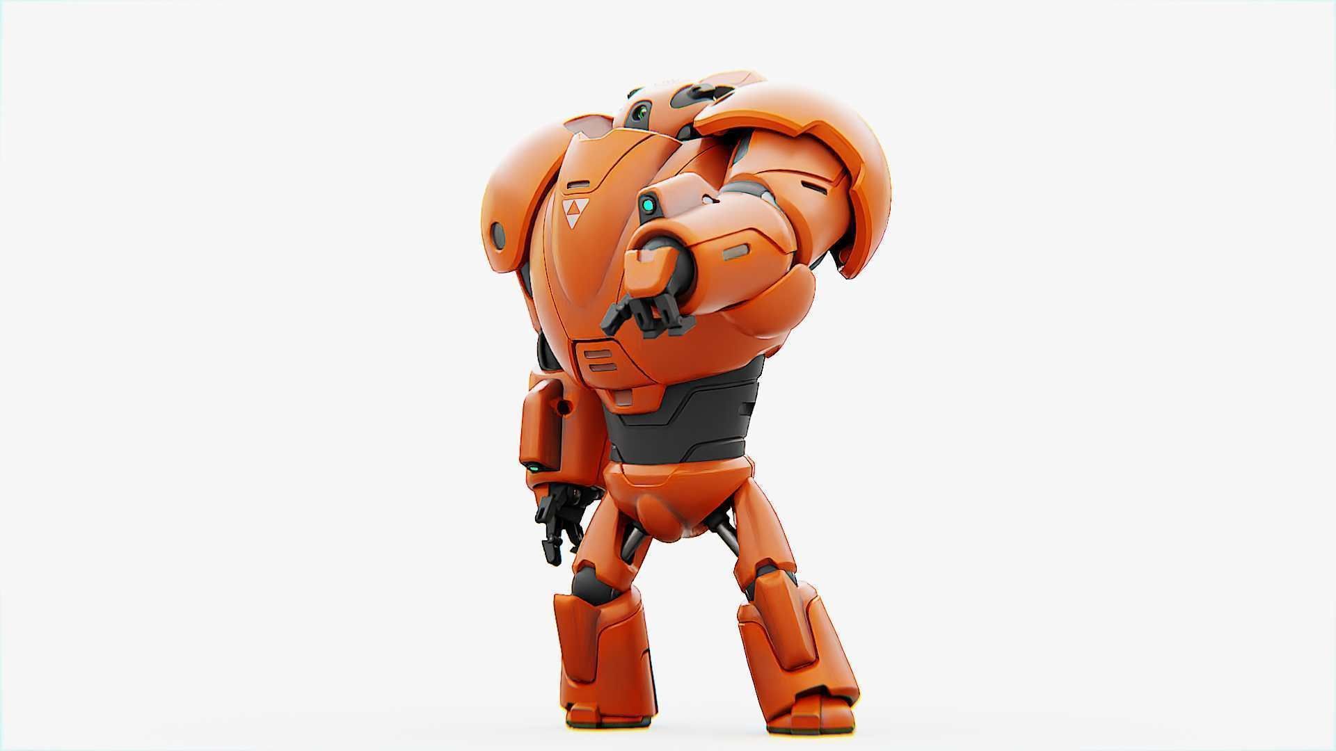 COMBAT DROID M-3000 RIGGED 3D model rigged | CGTrader