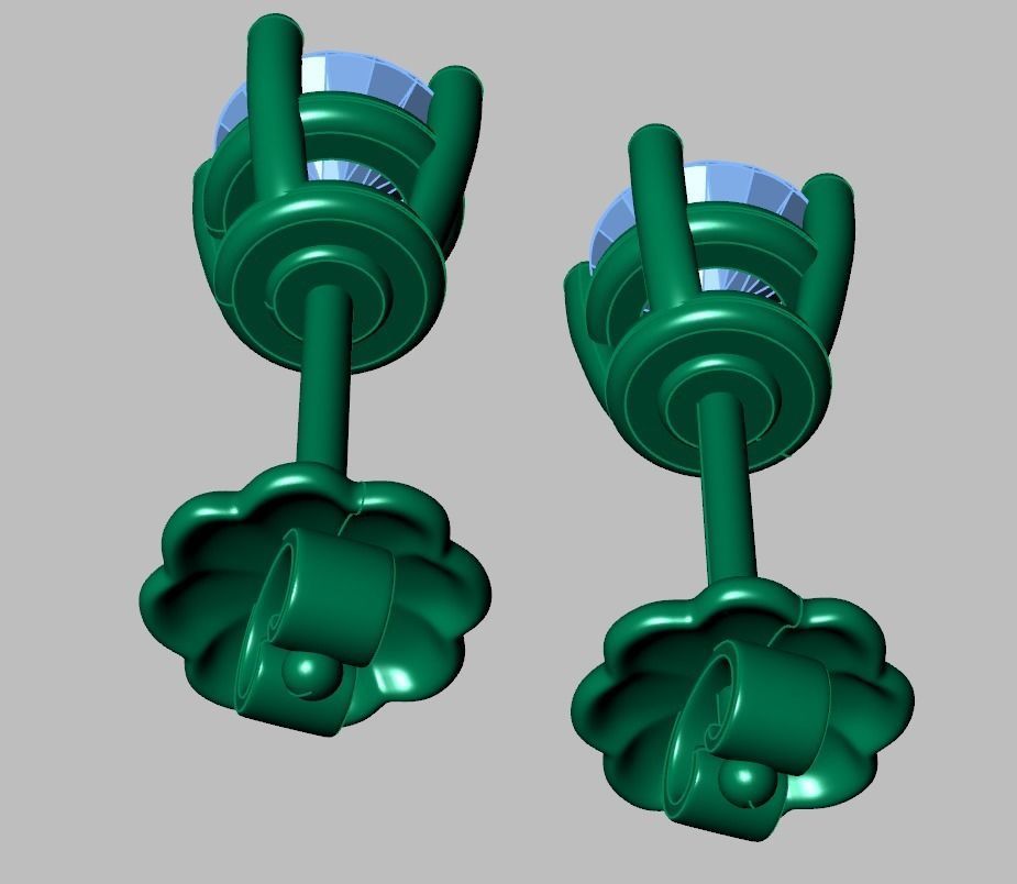 Earring model 0317 3D printable model free 3D model 3D printable | CGTrader