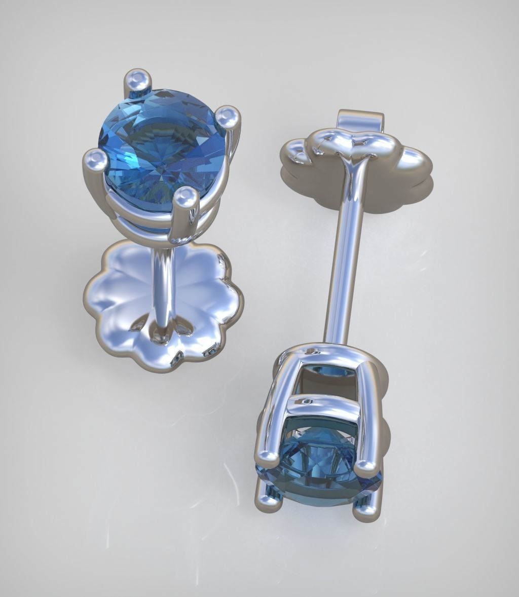 Earring model 0317 3D printable model free 3D model 3D printable | CGTrader