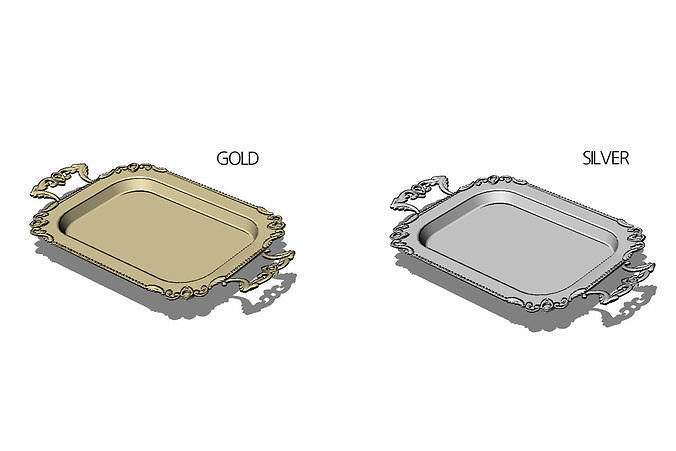 Antic Tray A 3D model | CGTrader