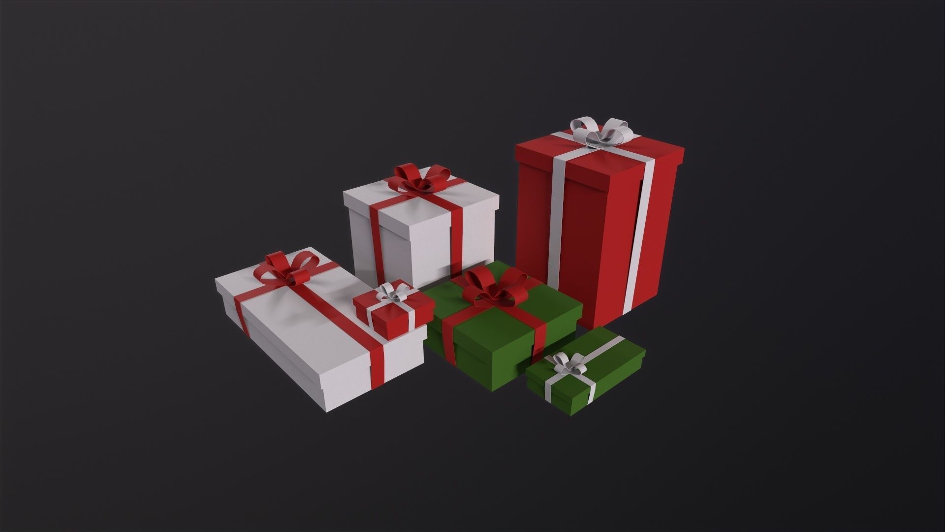 3D model Gift Boxes 3D Model VR / AR / low-poly | CGTrader