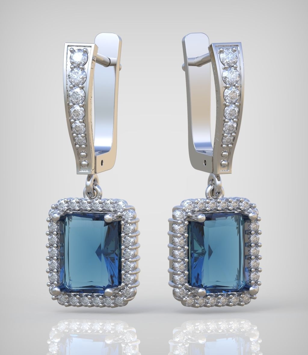 Earring model 0325 3D printable model15 3D model 3D printable | CGTrader