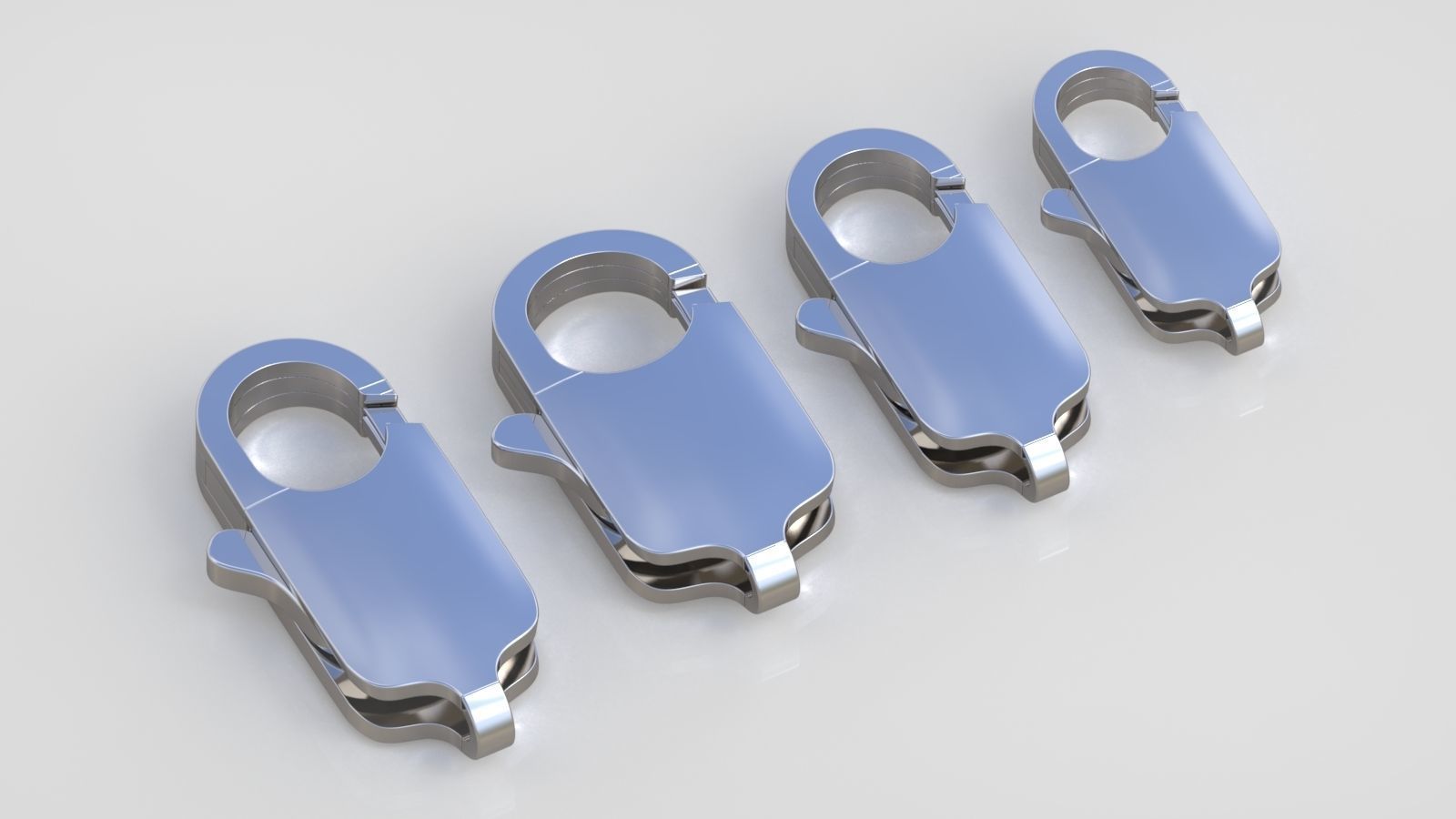 Bracelet Lock model 3D printable model 0045-16 3D model 3D printable ...