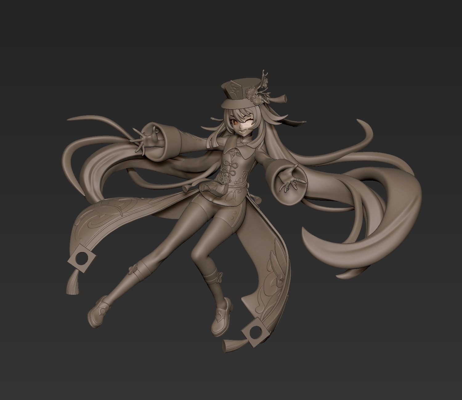 Hu tao-Genshin impact 3d print figure model 3D model 3D printable ...
