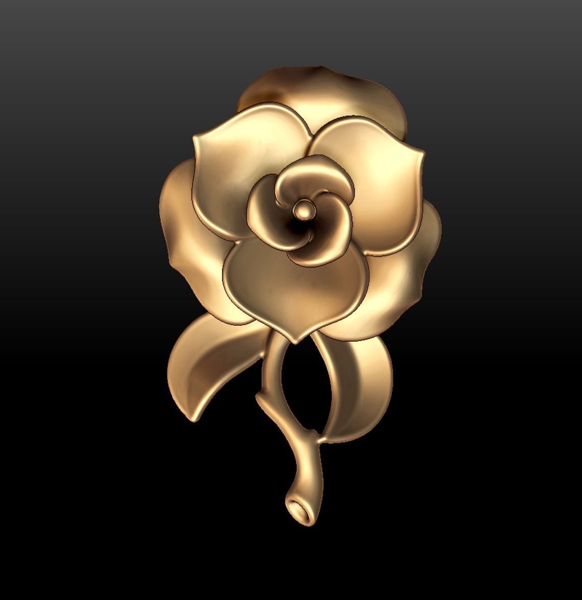 Gold Flower 3D model 3D printable | CGTrader