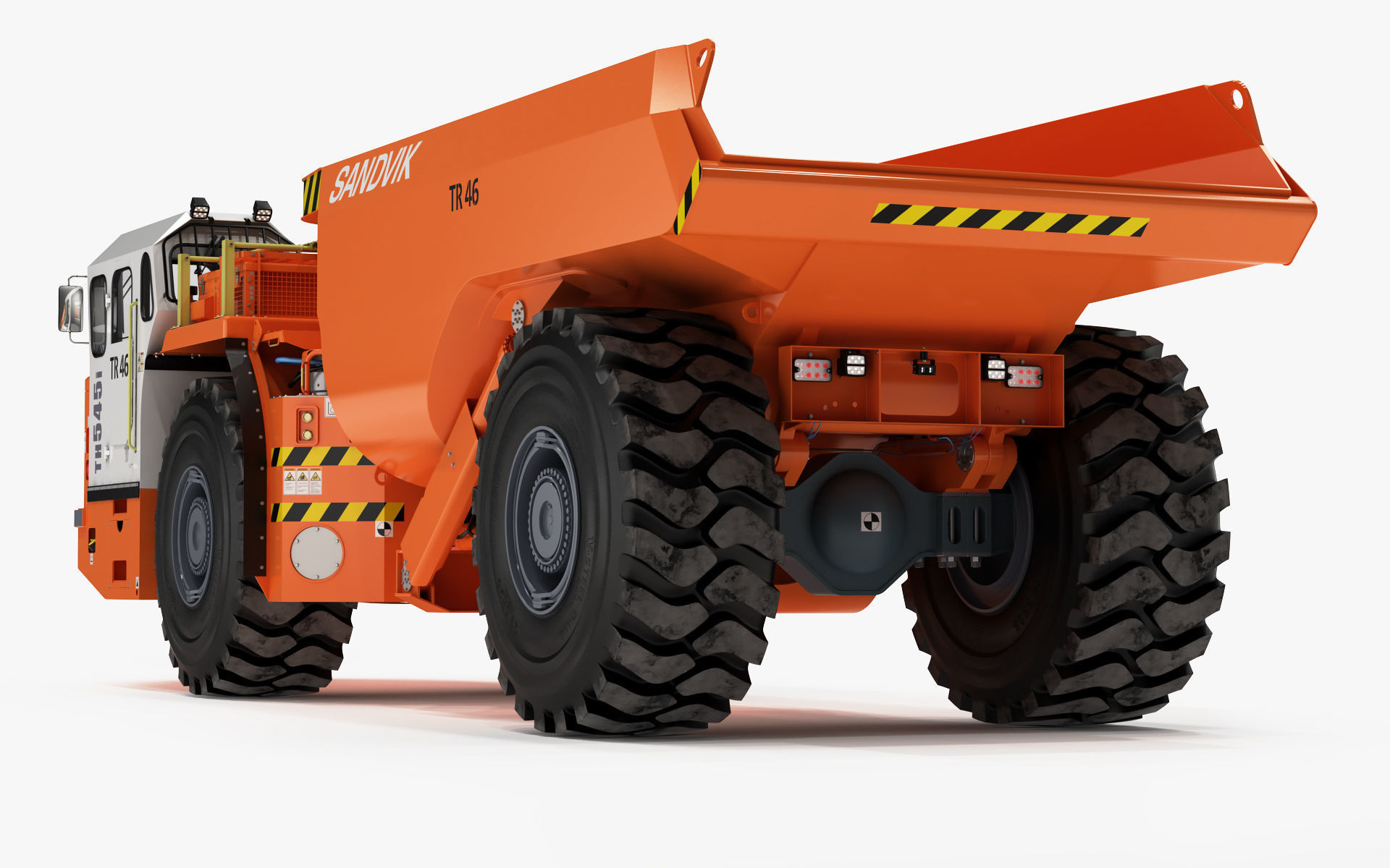 Underground Articulated Mining Dumptruck TH545i 3D model | CGTrader