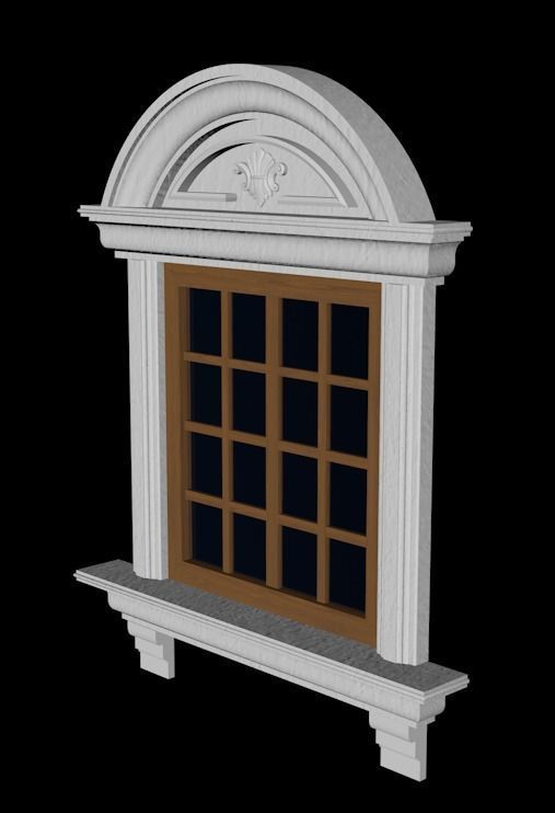 Renaissance window free 3D model | CGTrader