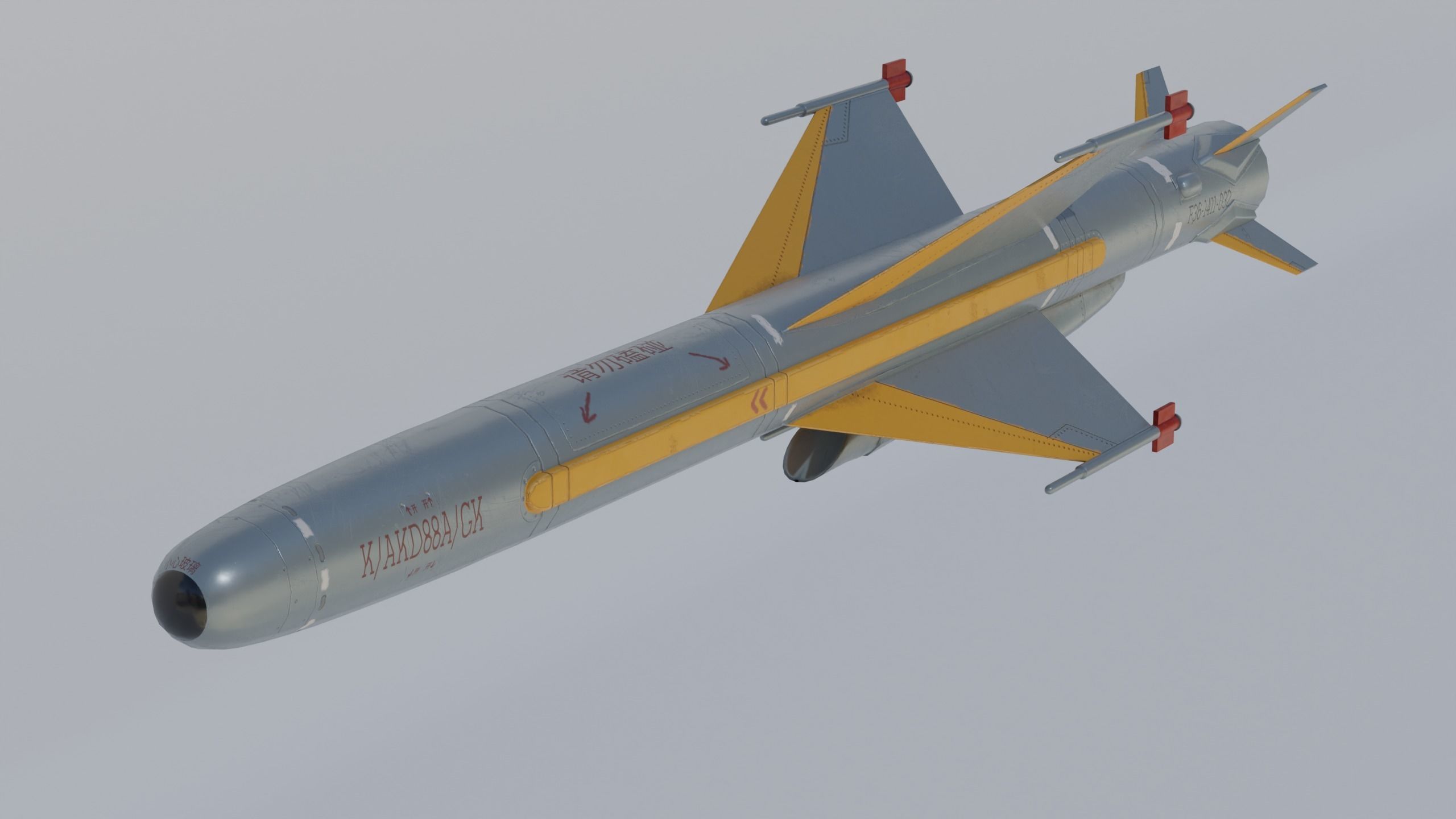 KD-88 surface-to-air missile 3D model | CGTrader