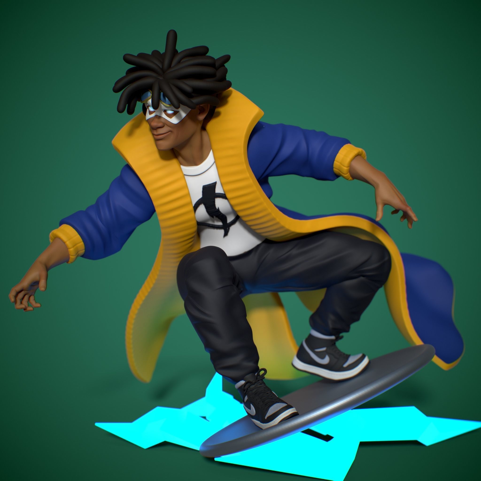 Static shock 3D model 3D printable | CGTrader
