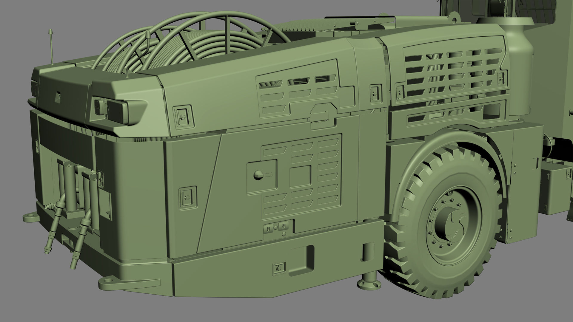 Underground Mining Drill Rigs DD422iE Rigged 3D model rigged | CGTrader