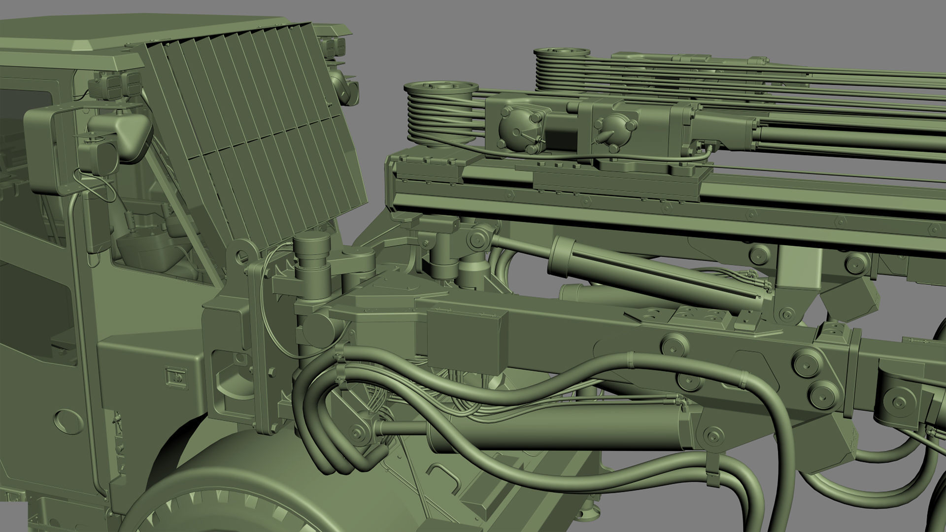 Underground Mining Drill Rigs DD422iE Rigged 3D model rigged | CGTrader