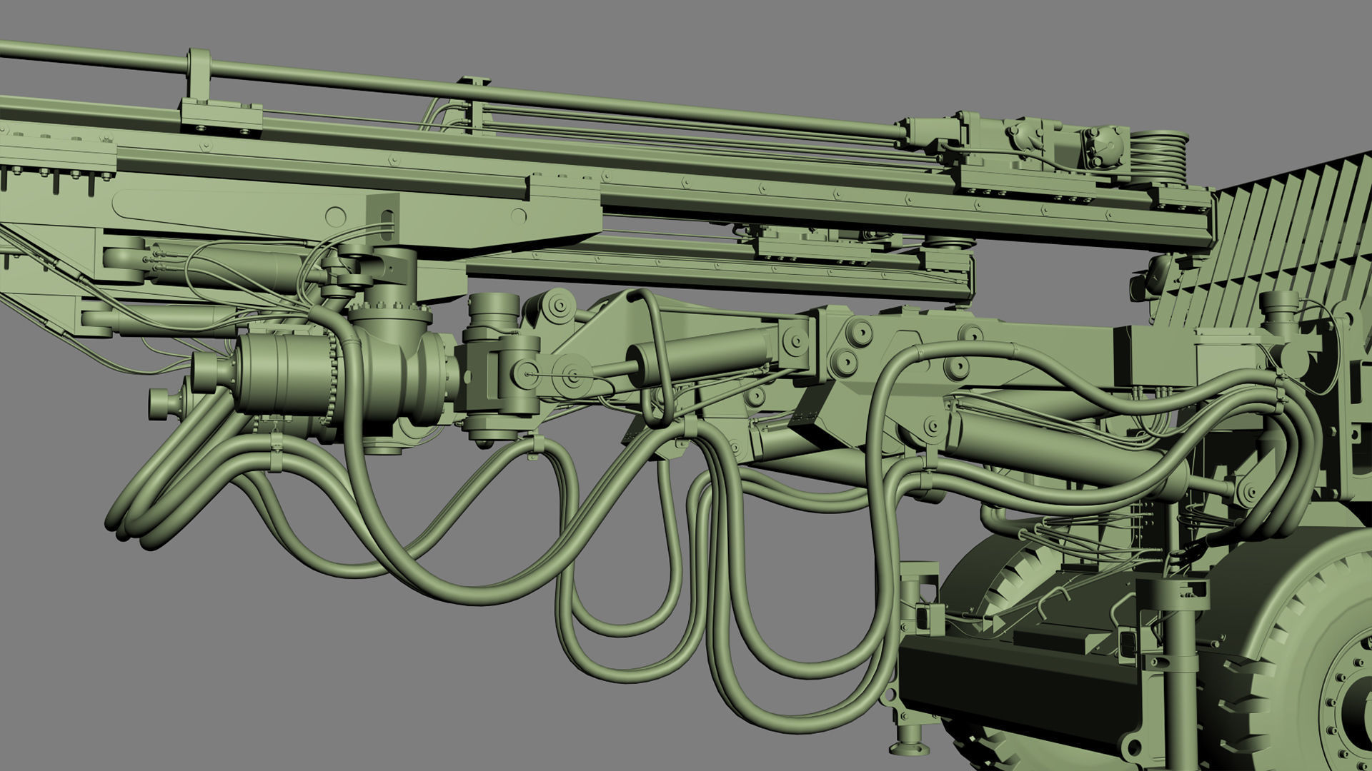 Underground Mining Drill Rigs DD422iE Rigged 3D model rigged | CGTrader