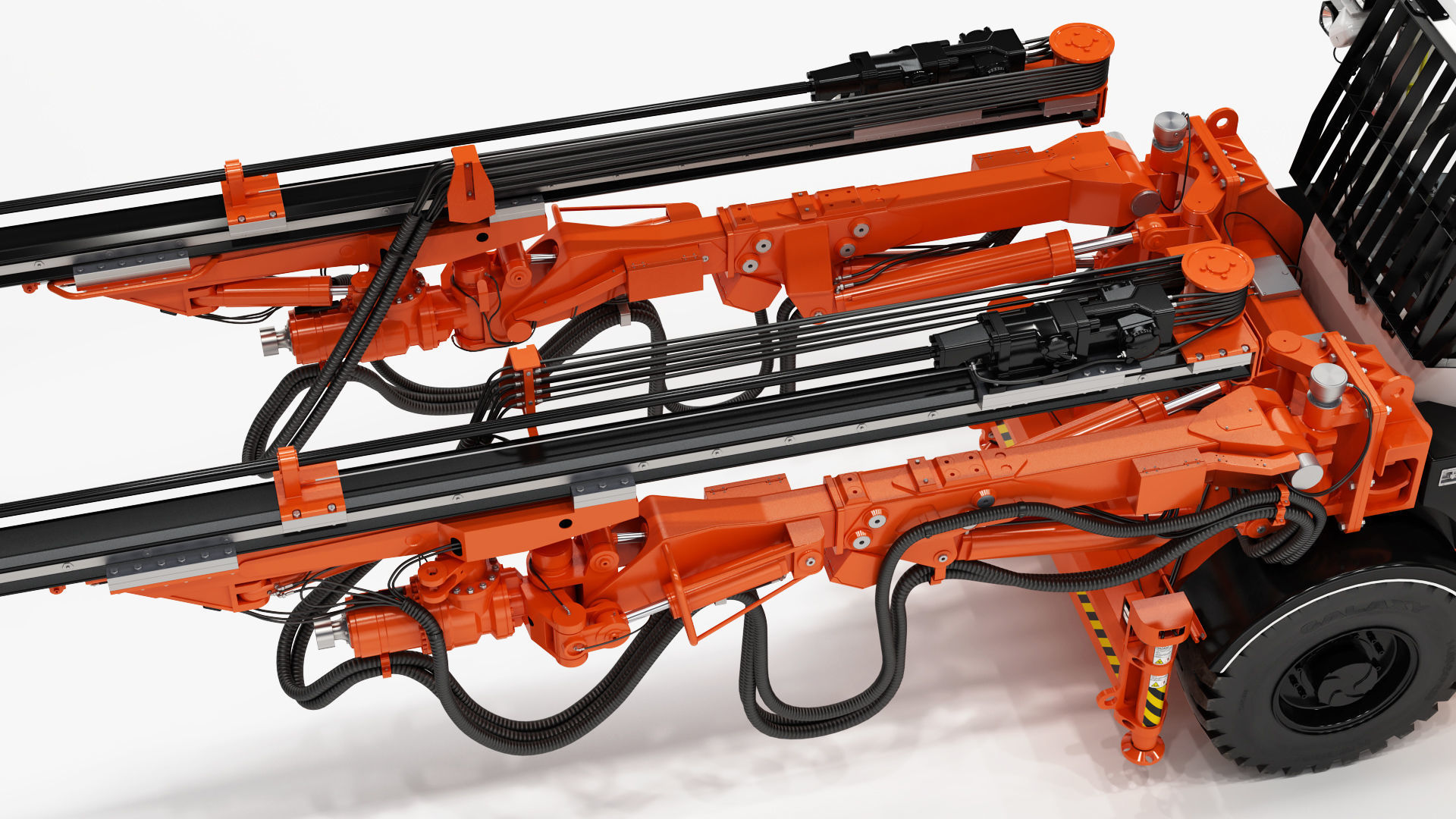 Underground Mining Drill Rigs DD422iE Rigged 3D model rigged | CGTrader