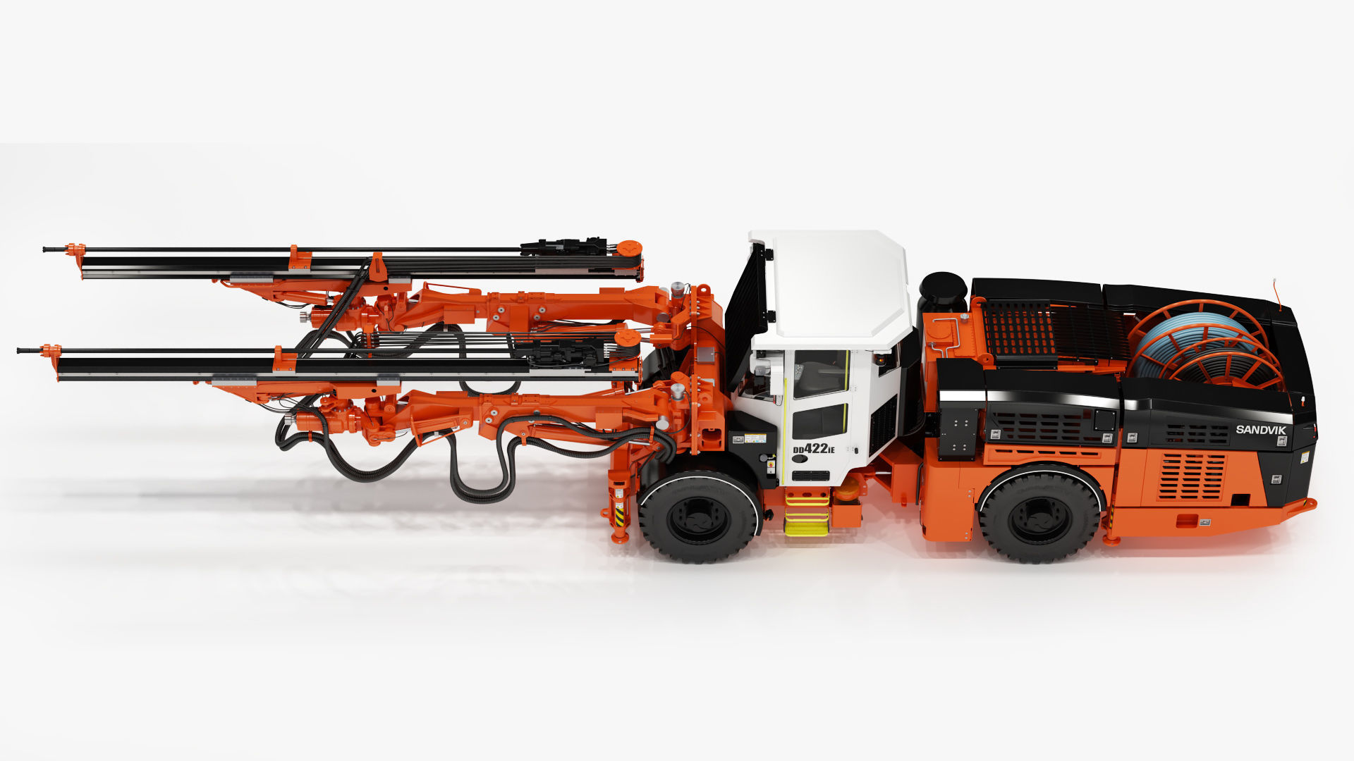 Underground Mining Drill Rigs DD422iE Rigged 3D model rigged | CGTrader