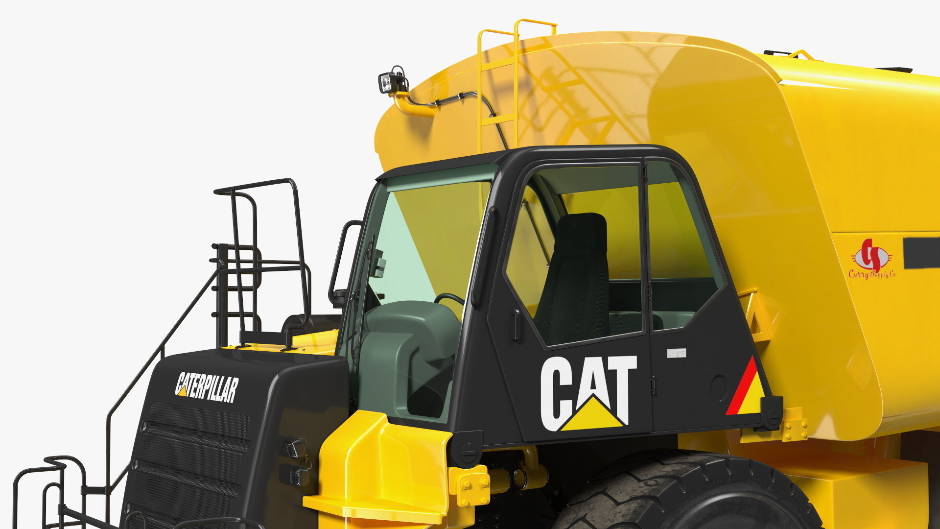 Simple Interior CAT 775 Water Truck 3D model | CGTrader
