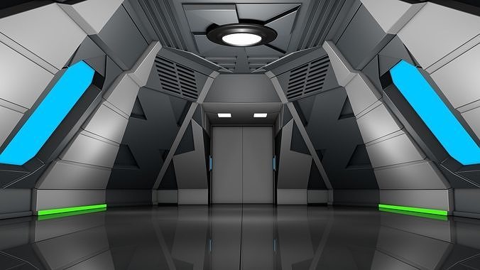 Sci Fi Room 3D model | CGTrader