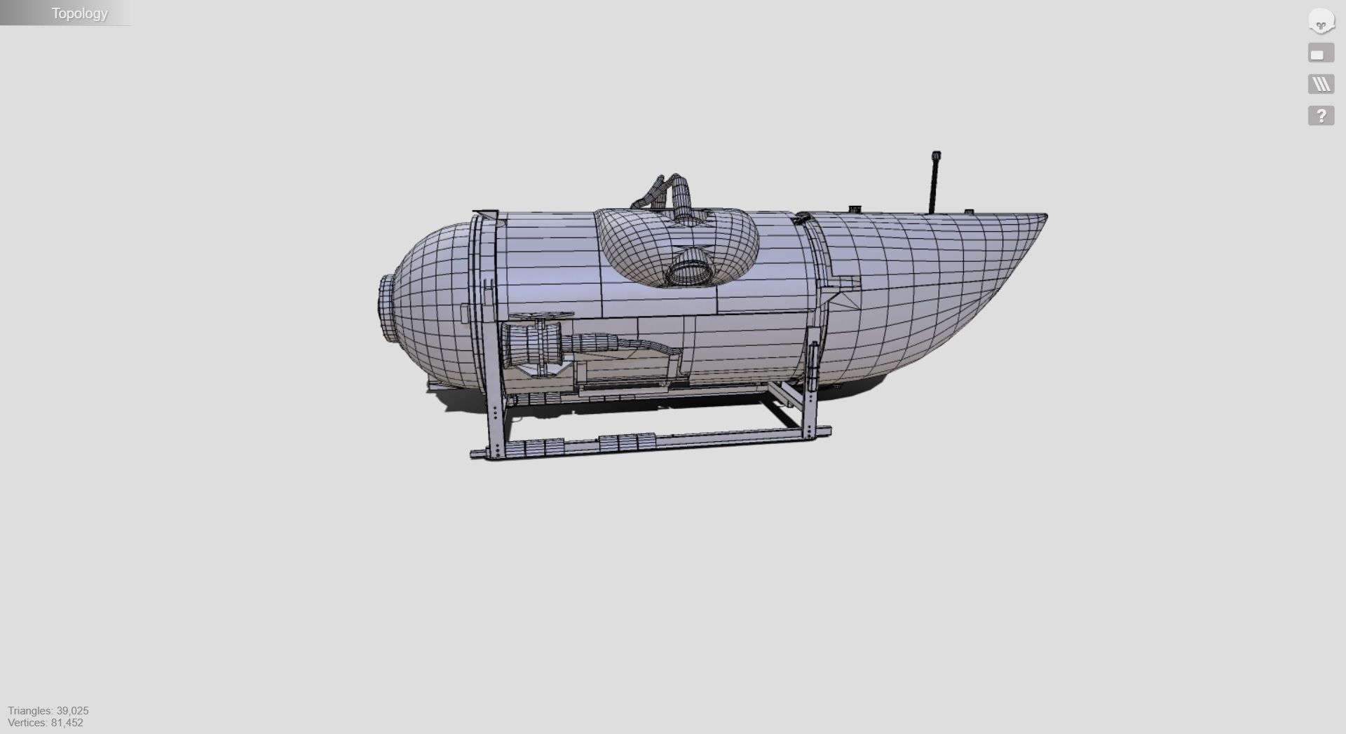 OceanGate Titan Submarine Model 3D model | CGTrader