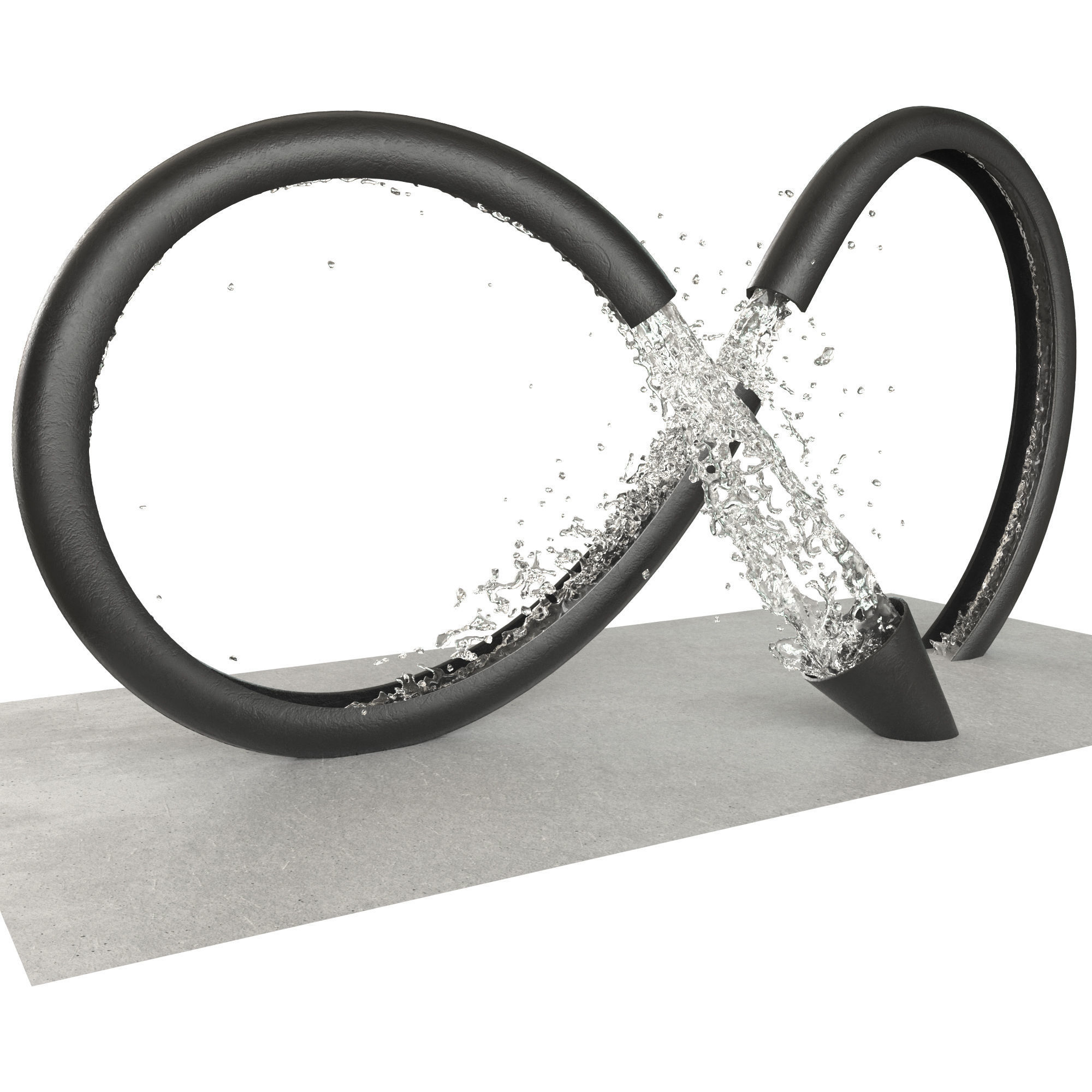 Infinite Water Fountain 3D model | CGTrader