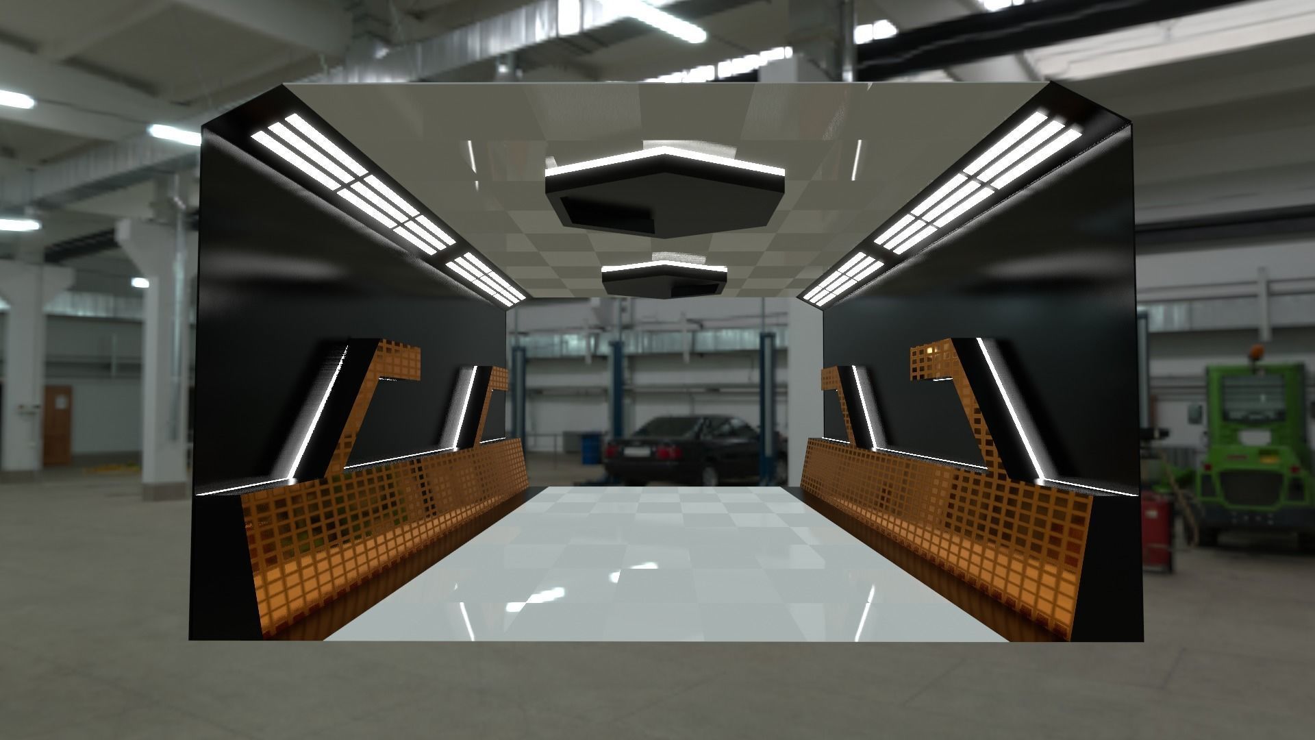 3D model Sci -fi-Hall Way- corridor - Game Ready Low Poly PBR - 3D ...
